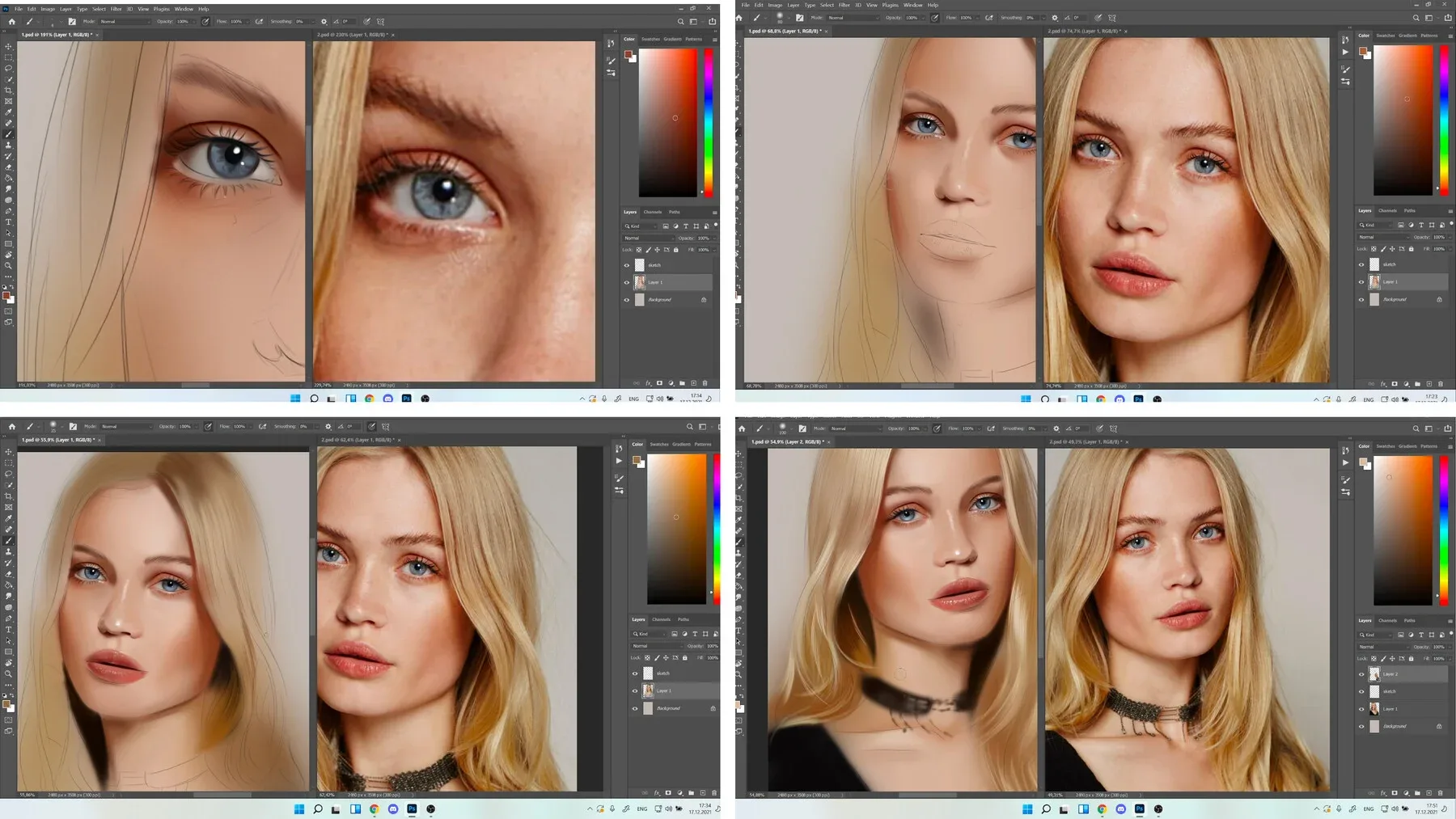 Portrait Painting in Photoshop - FlippedNormals