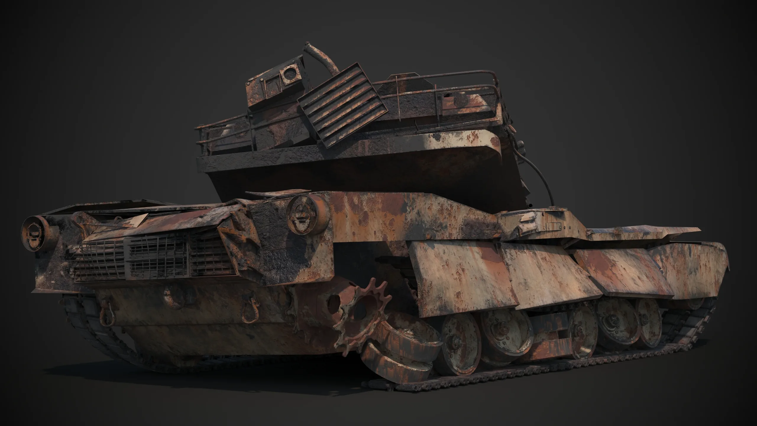 M1A2 Abrams Destroyed - FlippedNormals