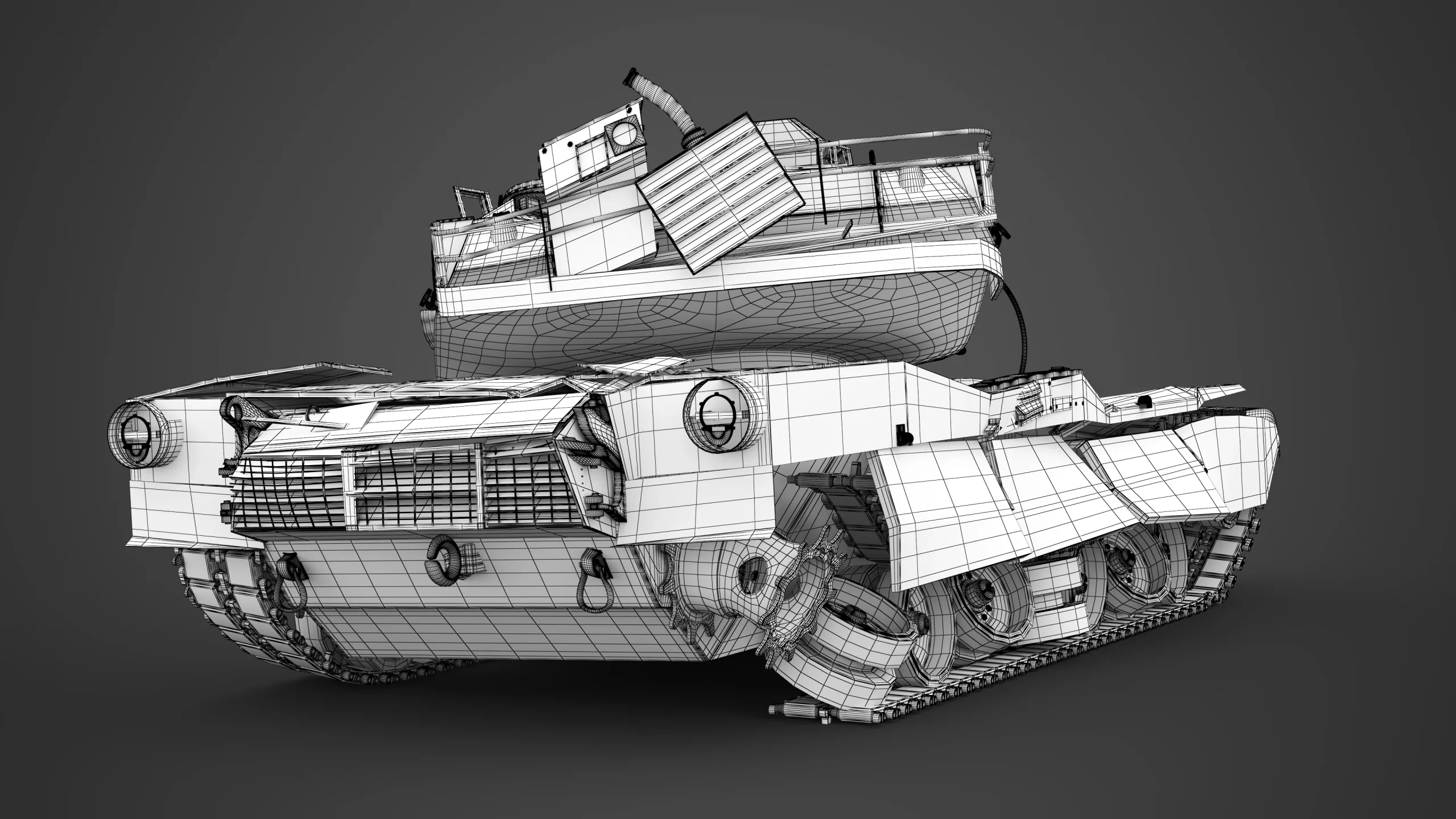 M1A2 Abrams Destroyed - FlippedNormals