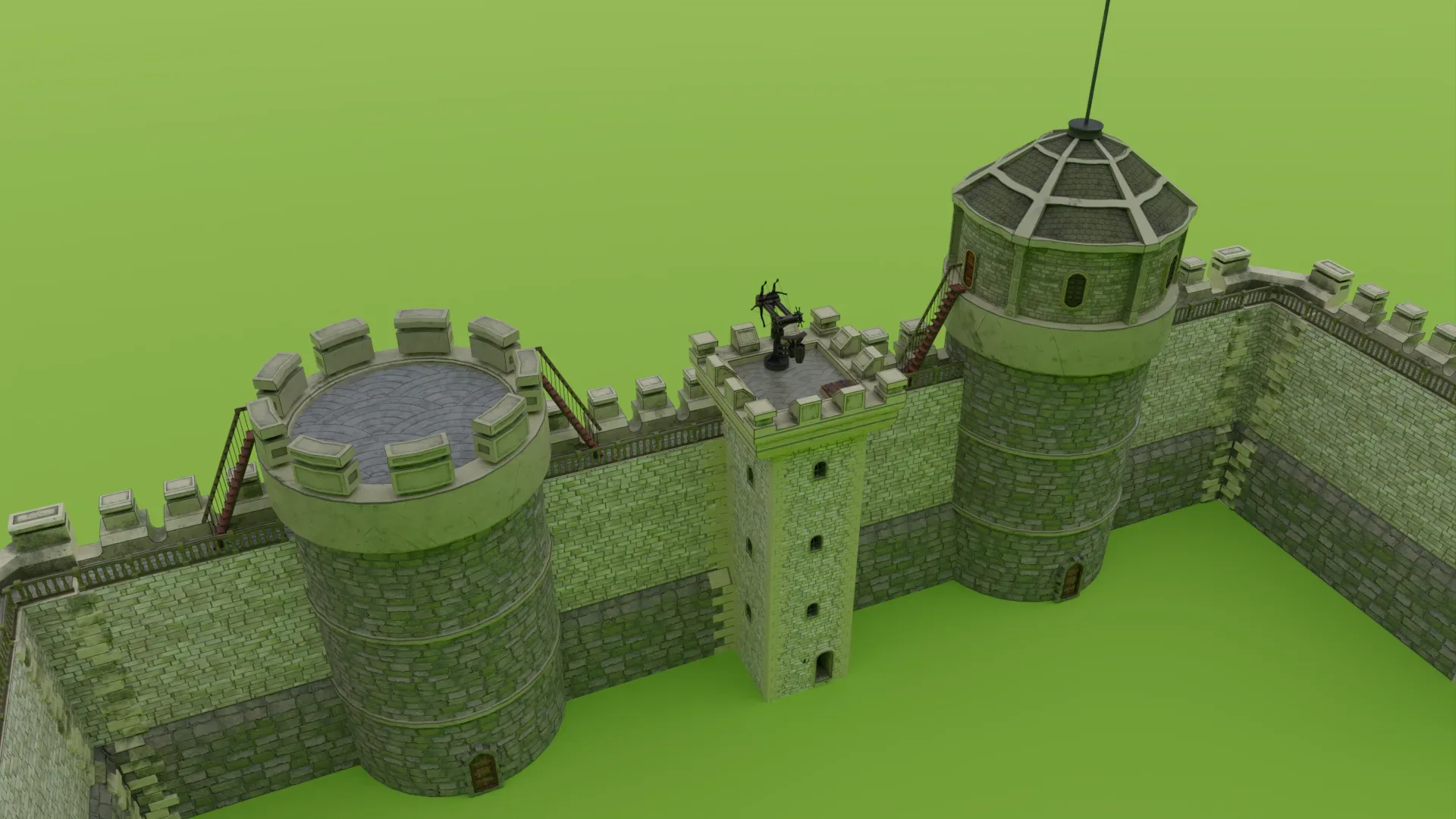 Castle Defensive Parts - FlippedNormals
