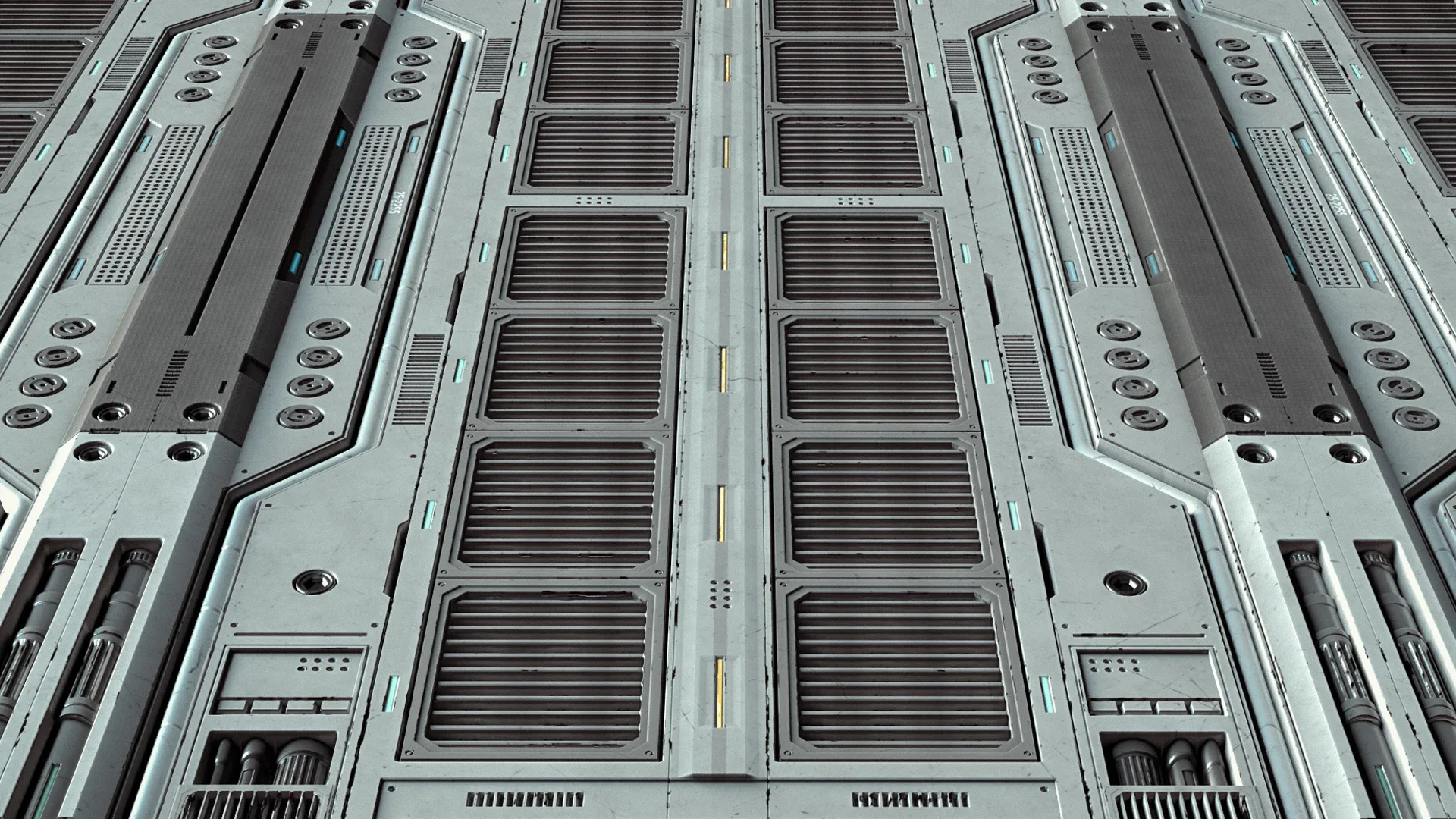 10 Scifi Panel Architecture - FlippedNormals