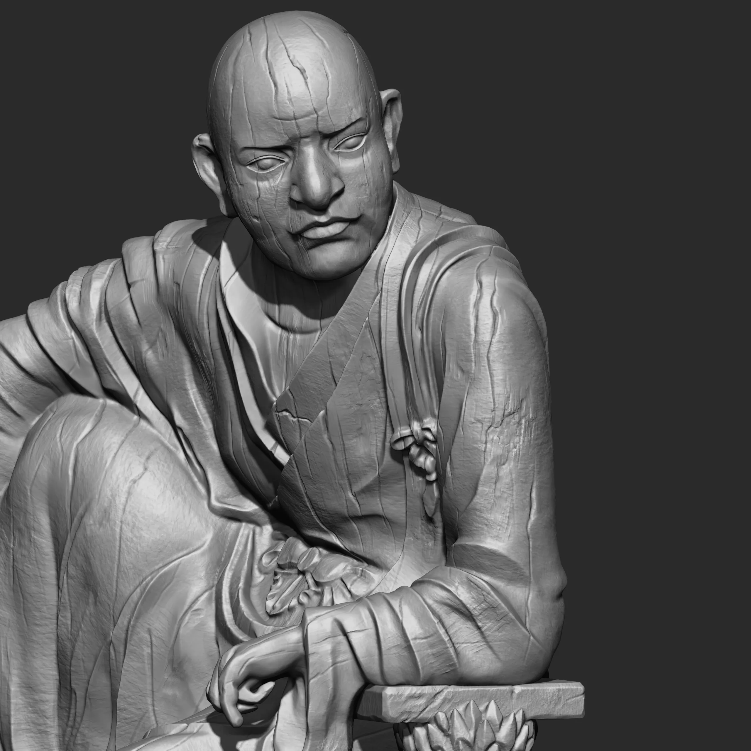 Luohan Character Sculpture Tutorial - FlippedNormals