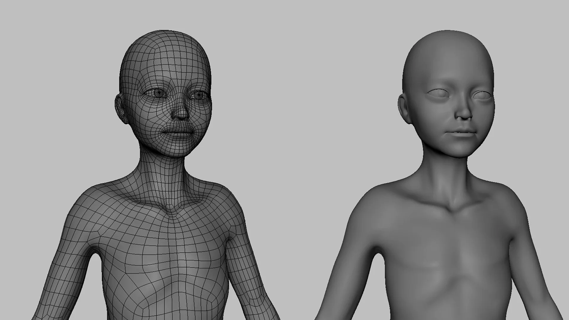 Blender - Boy BaseMesh Anatomy - FlippedNormals