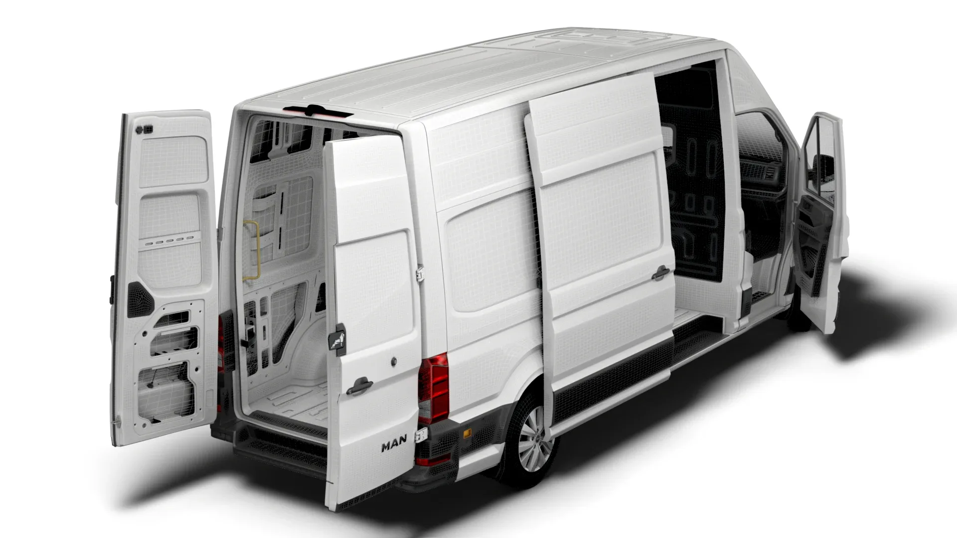 MAN TGE Panel Van L3H3 HQ Interior - FlippedNormals