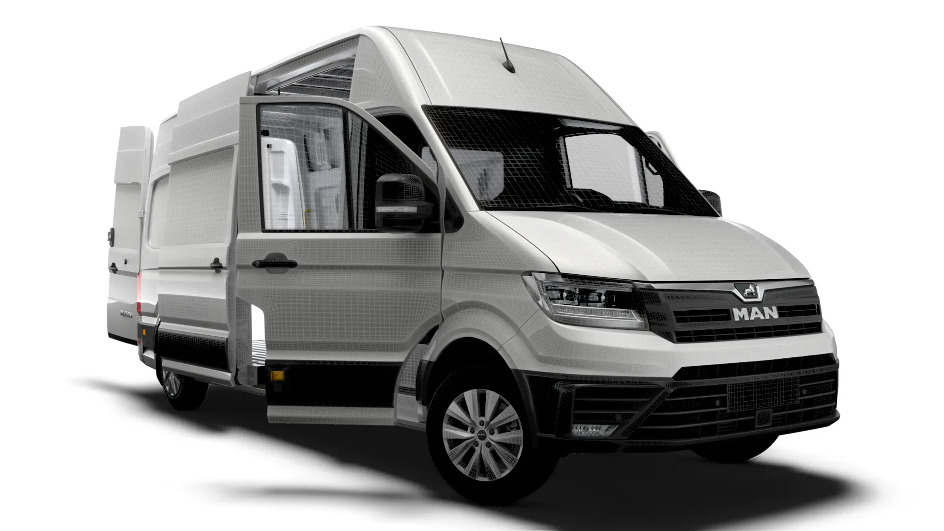 MAN TGE Panel Van L3H3 HQ Interior - FlippedNormals