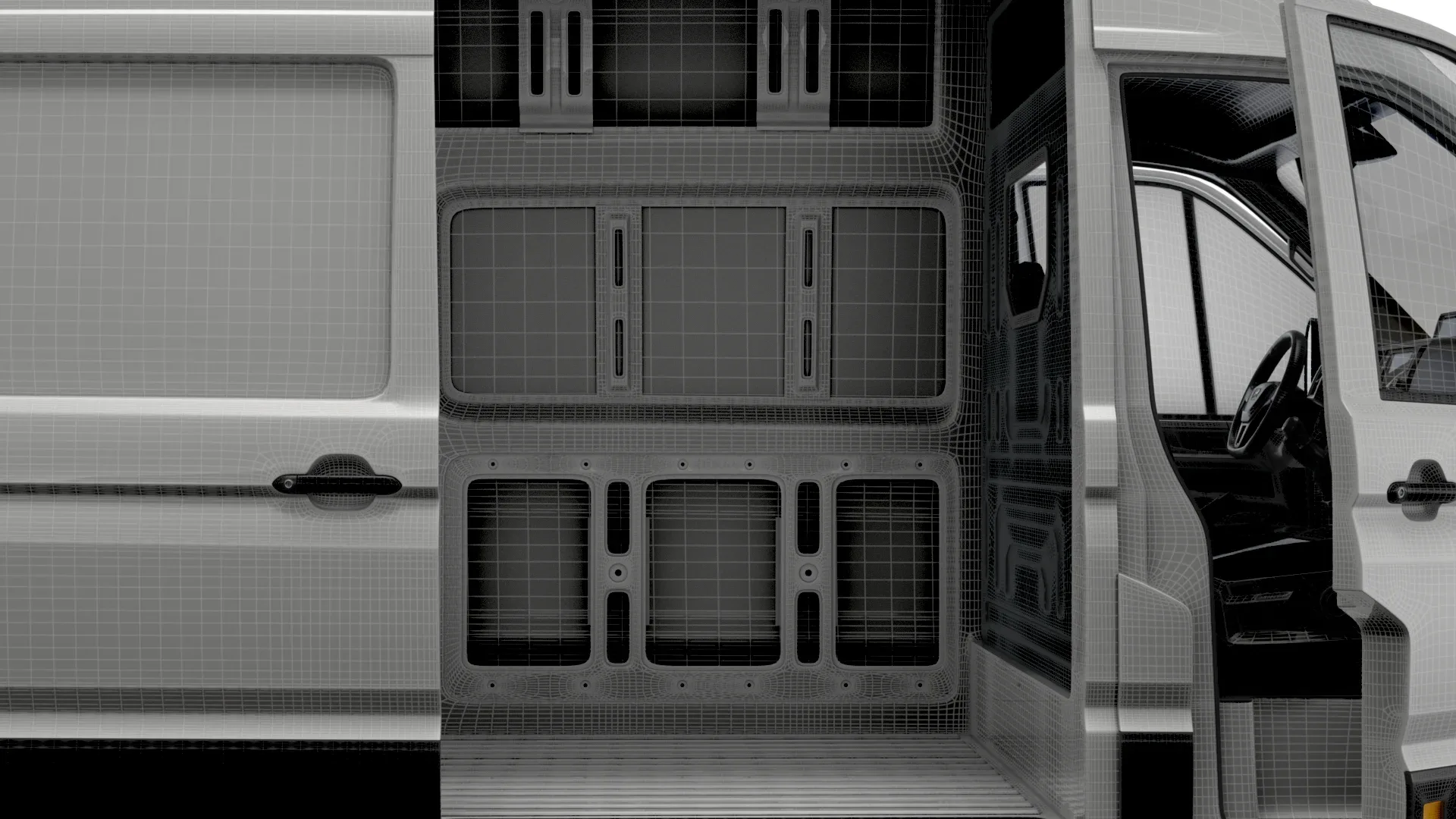 MAN TGE Panel Van L3H3 HQ Interior - FlippedNormals