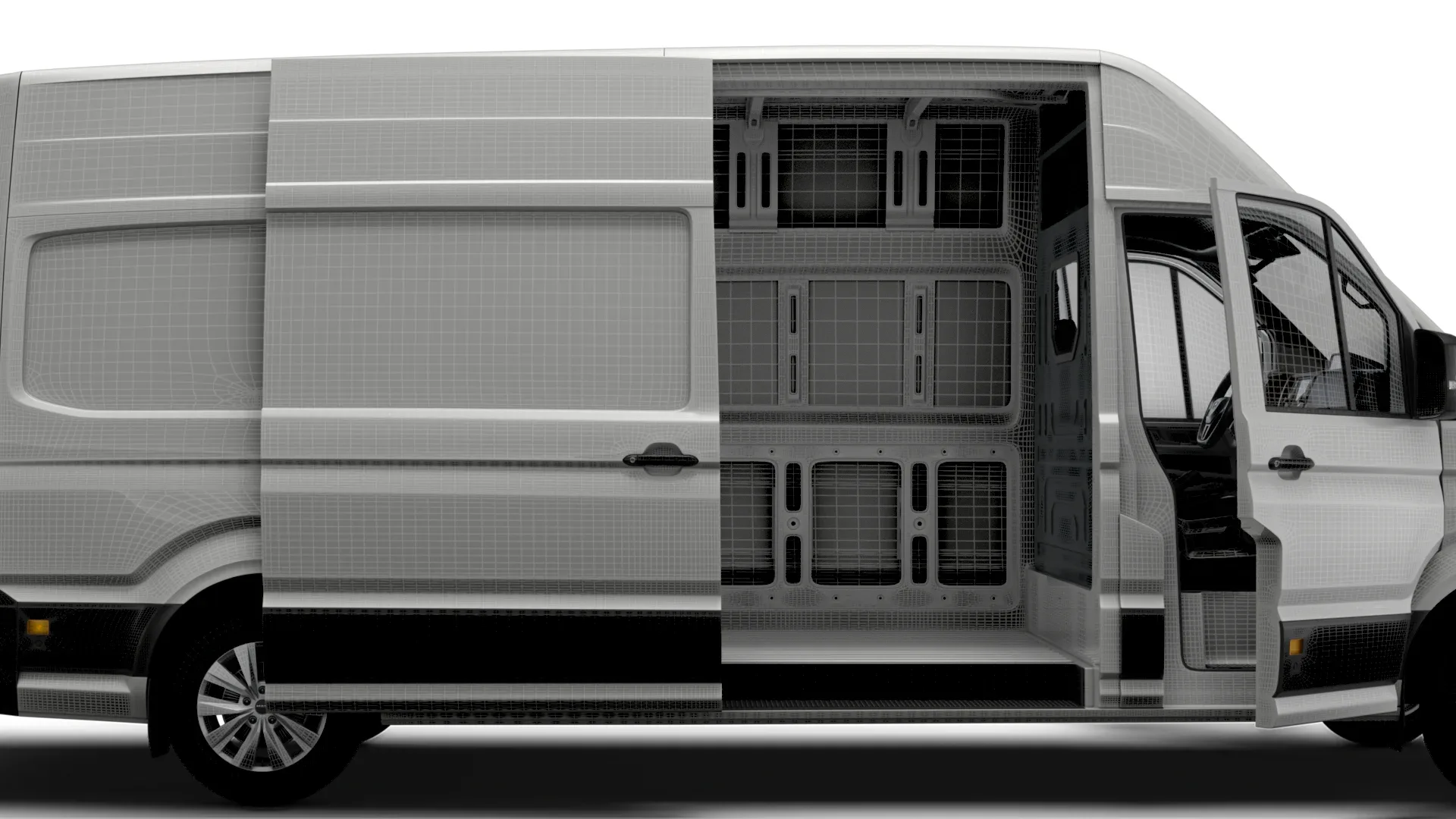 MAN TGE Panel Van L3H3 HQ Interior - FlippedNormals