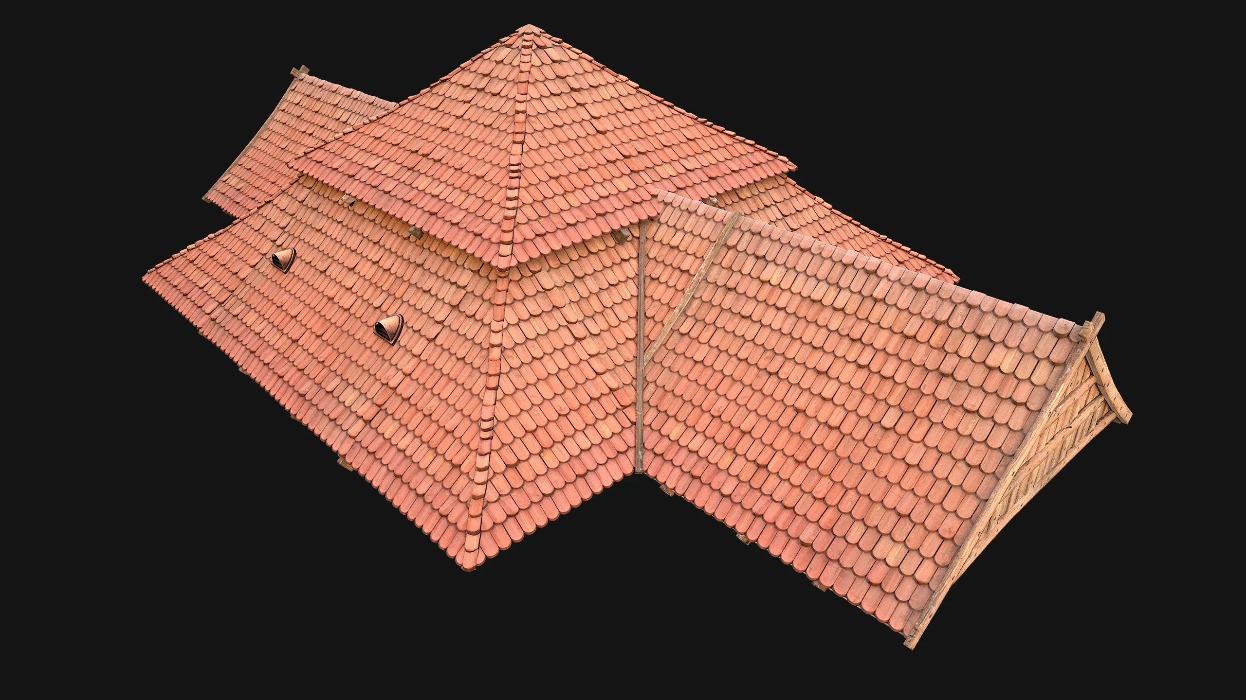 Medieval Roof Tile Modular - FlippedNormals