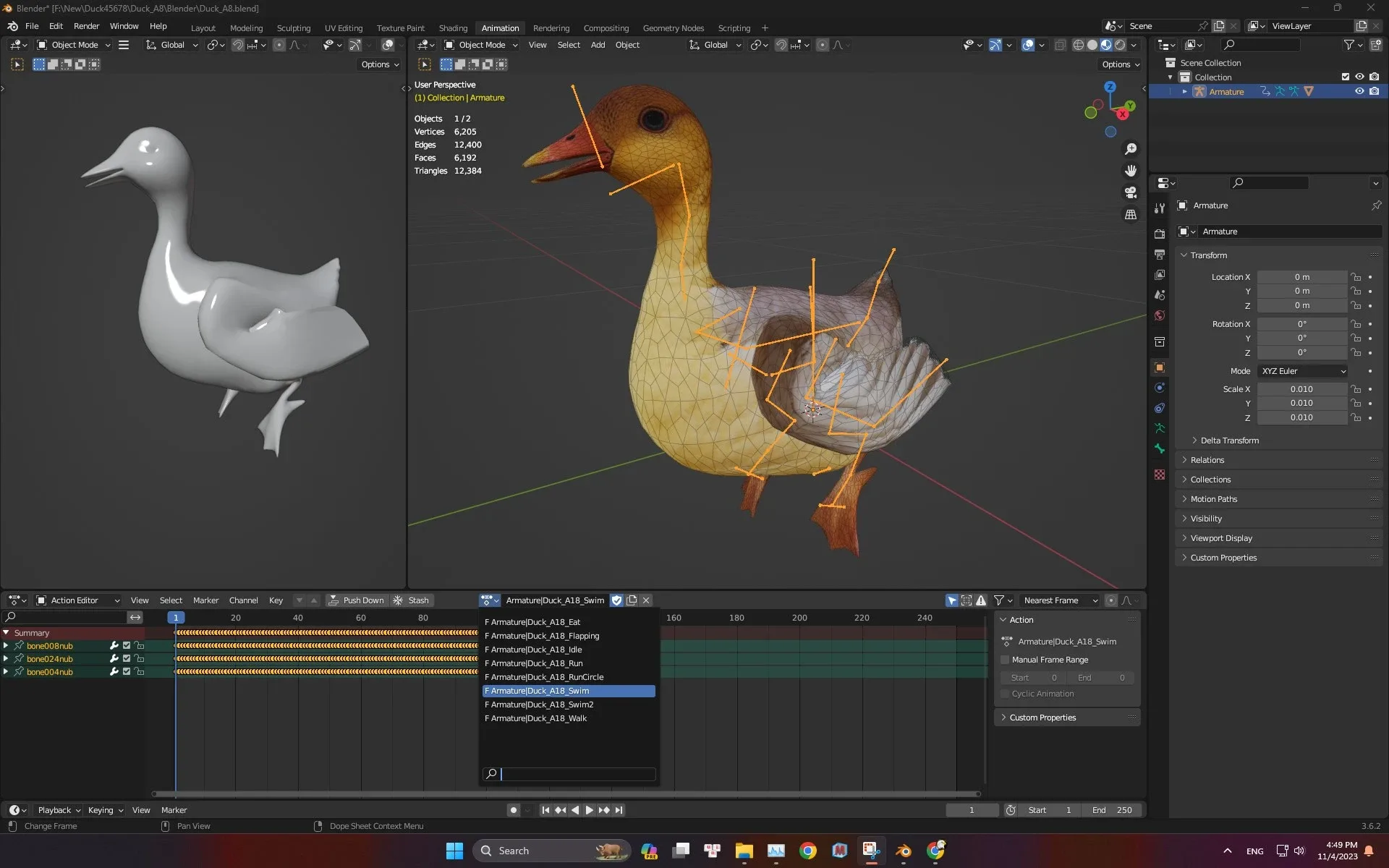Duck_A8 - FlippedNormals