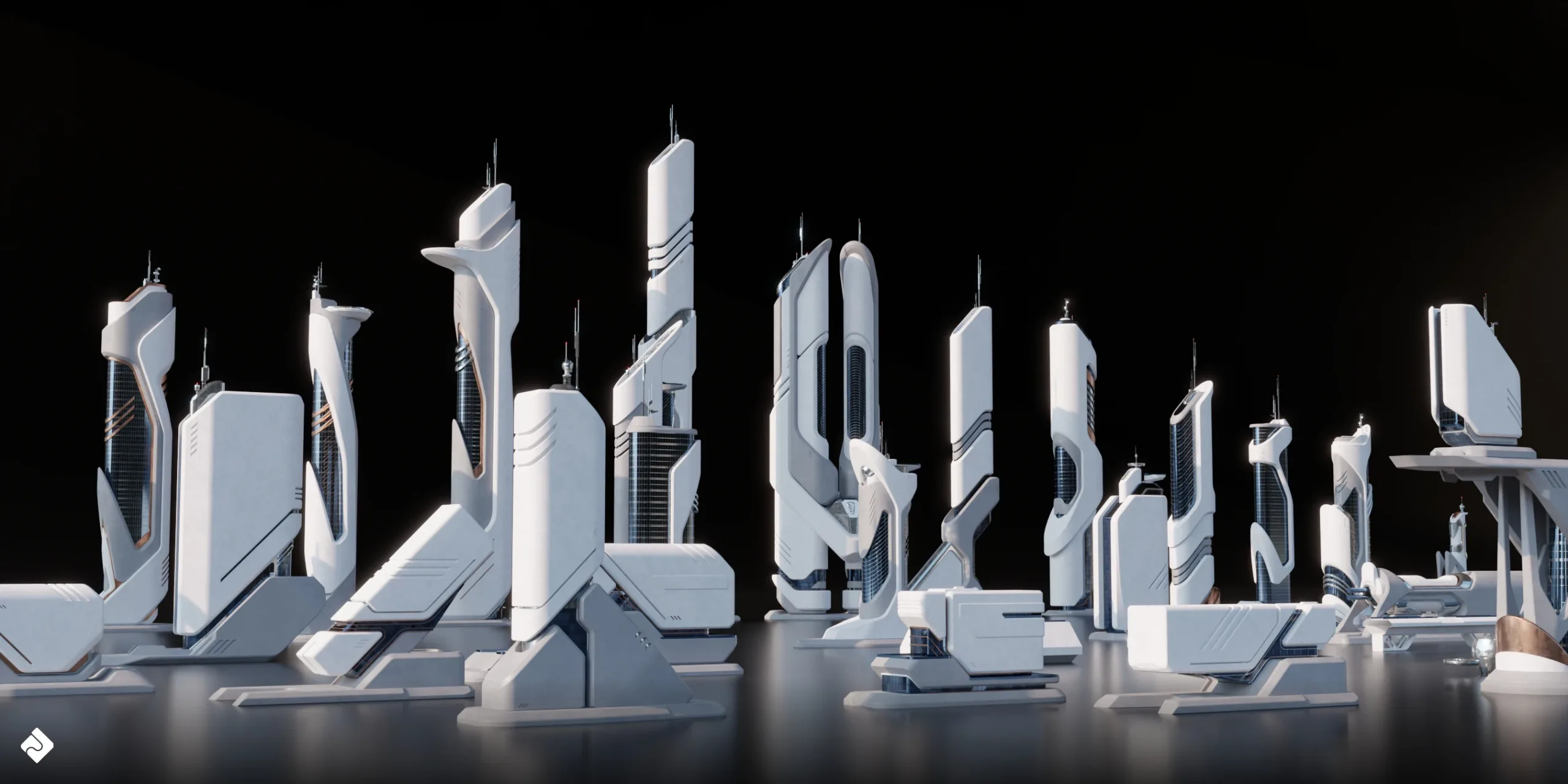 Future City - Futuristic Buildings - FlippedNormals