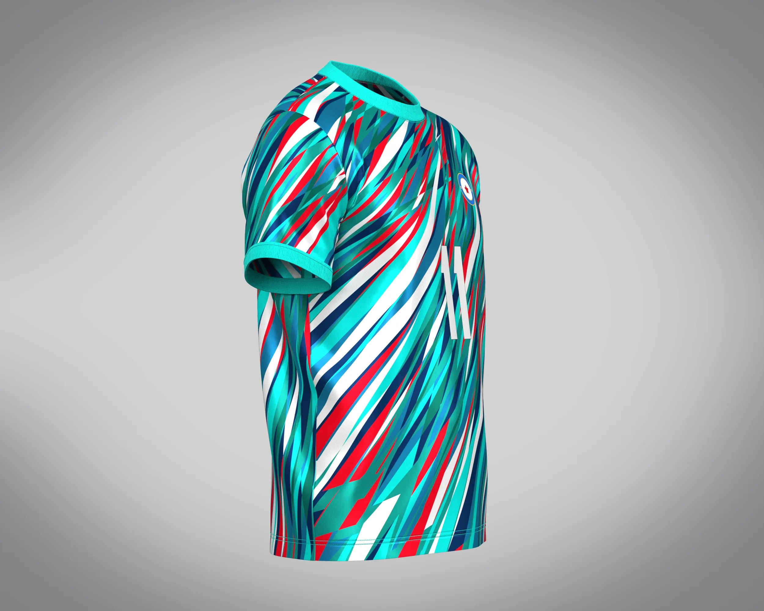 Soccer Football Multi color Jersey - FlippedNormals