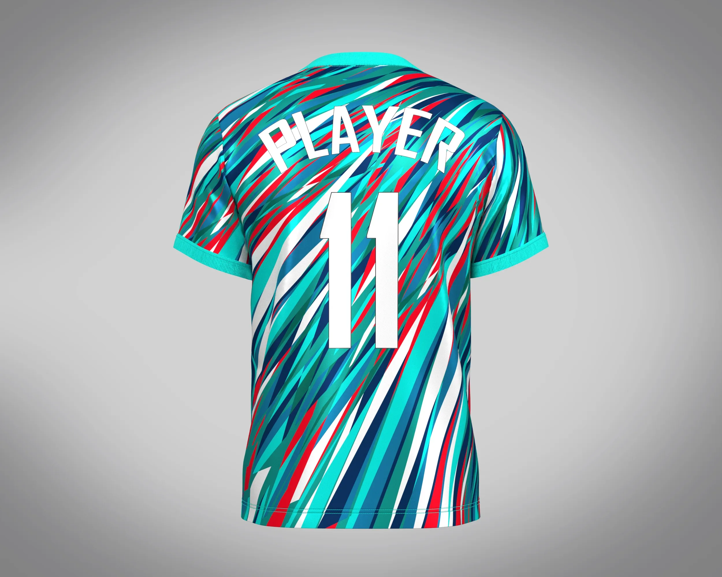 Soccer Football Multi color Jersey - FlippedNormals