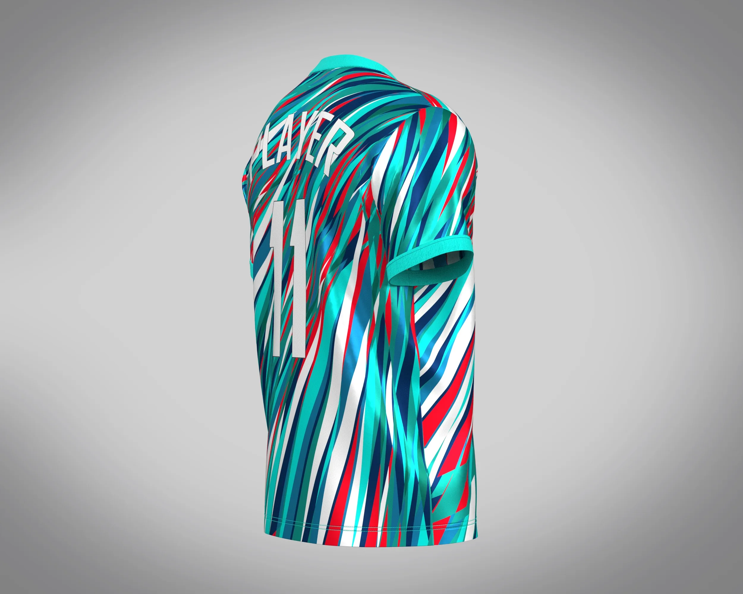 Soccer Football Multi color Jersey - FlippedNormals