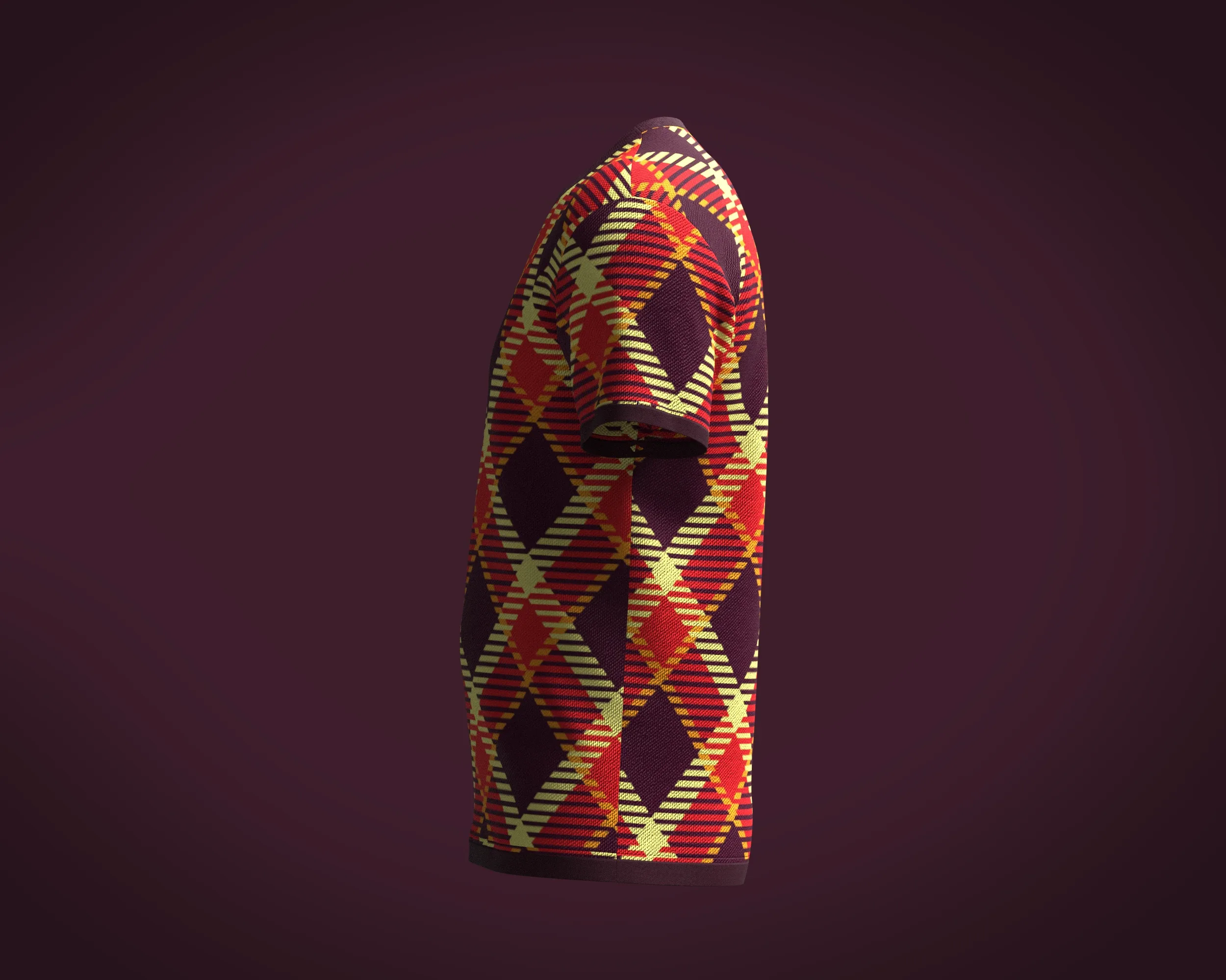 Mens Red Print T-Shirt | Marvelous - FlippedNormals