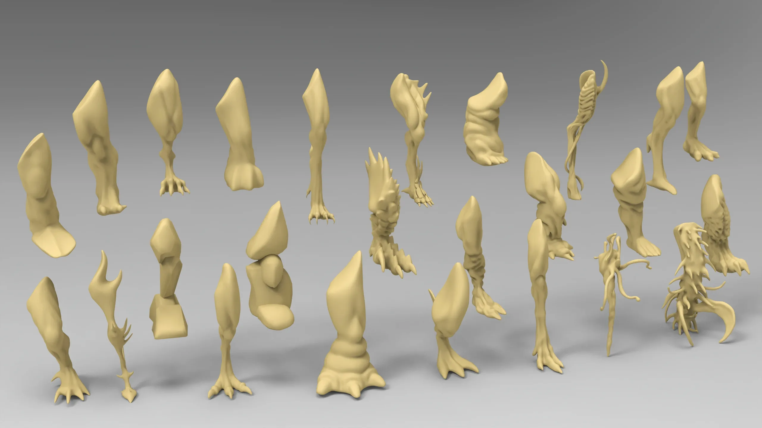25 basemesh leg collection - FlippedNormals