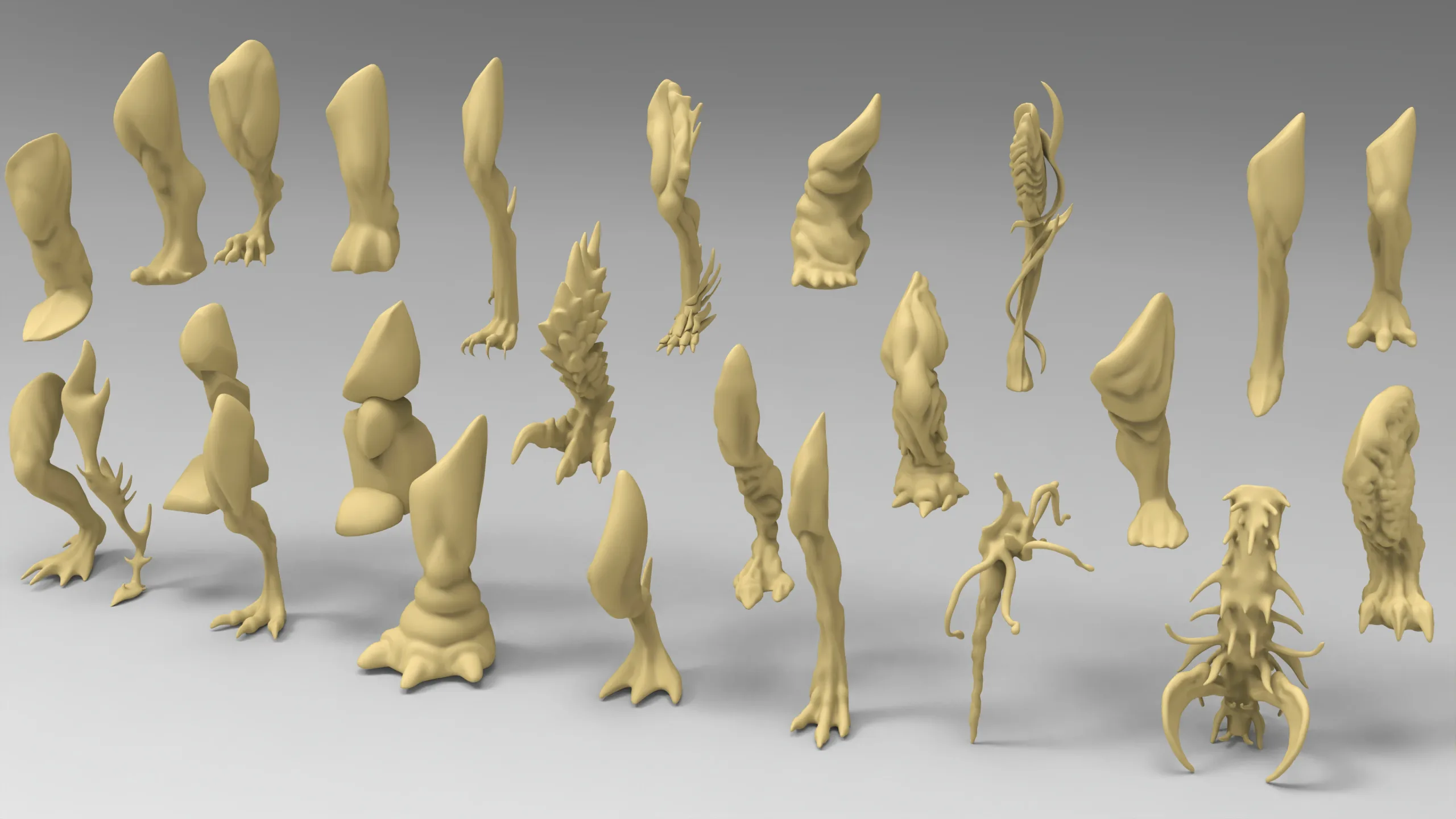 25 basemesh leg collection - FlippedNormals