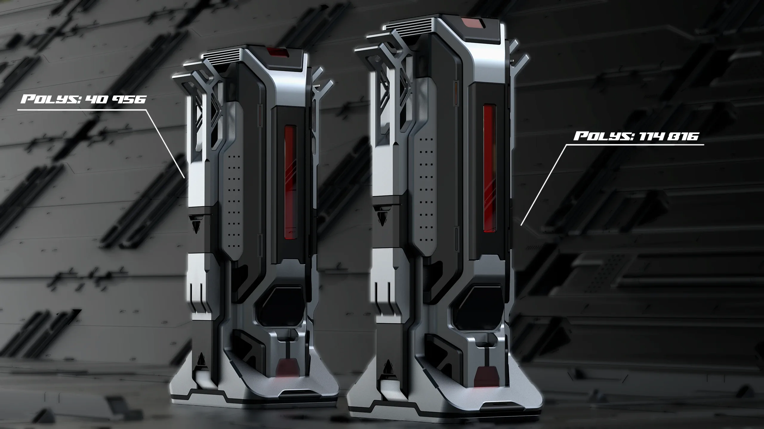 Sci-fi Columns - FlippedNormals