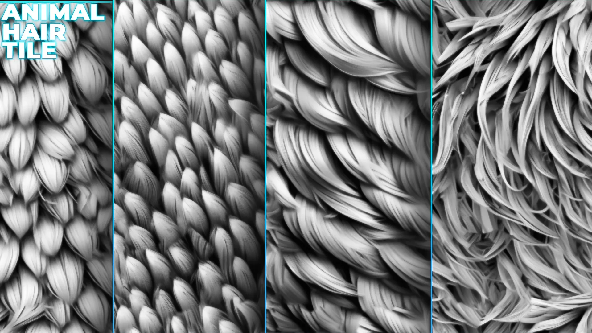 450+ Animals Hair & Fur Alphas - FlippedNormals