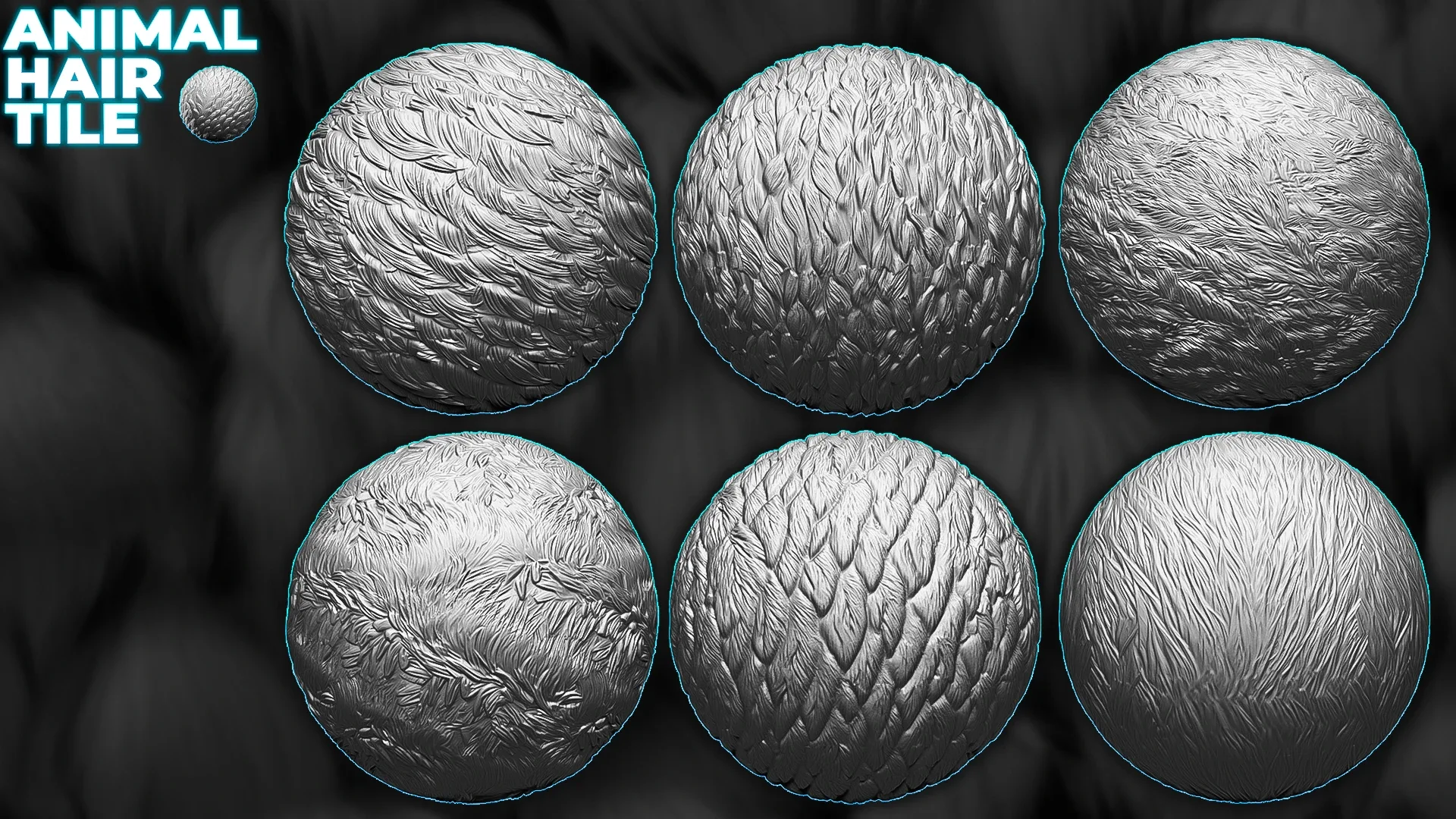 450+ Animals Hair & Fur Alphas - FlippedNormals