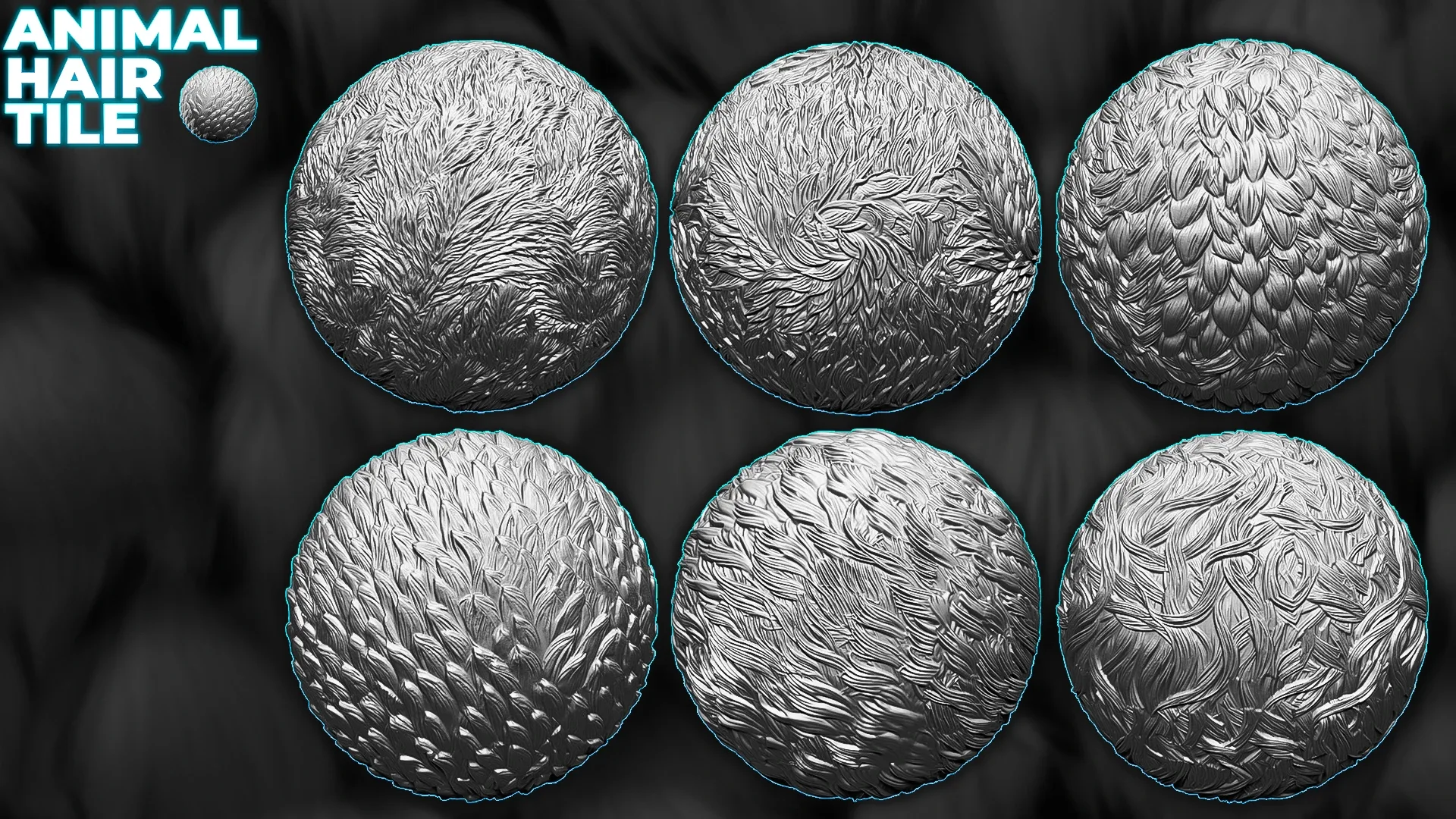 450+ Animals Hair & Fur Alphas - FlippedNormals