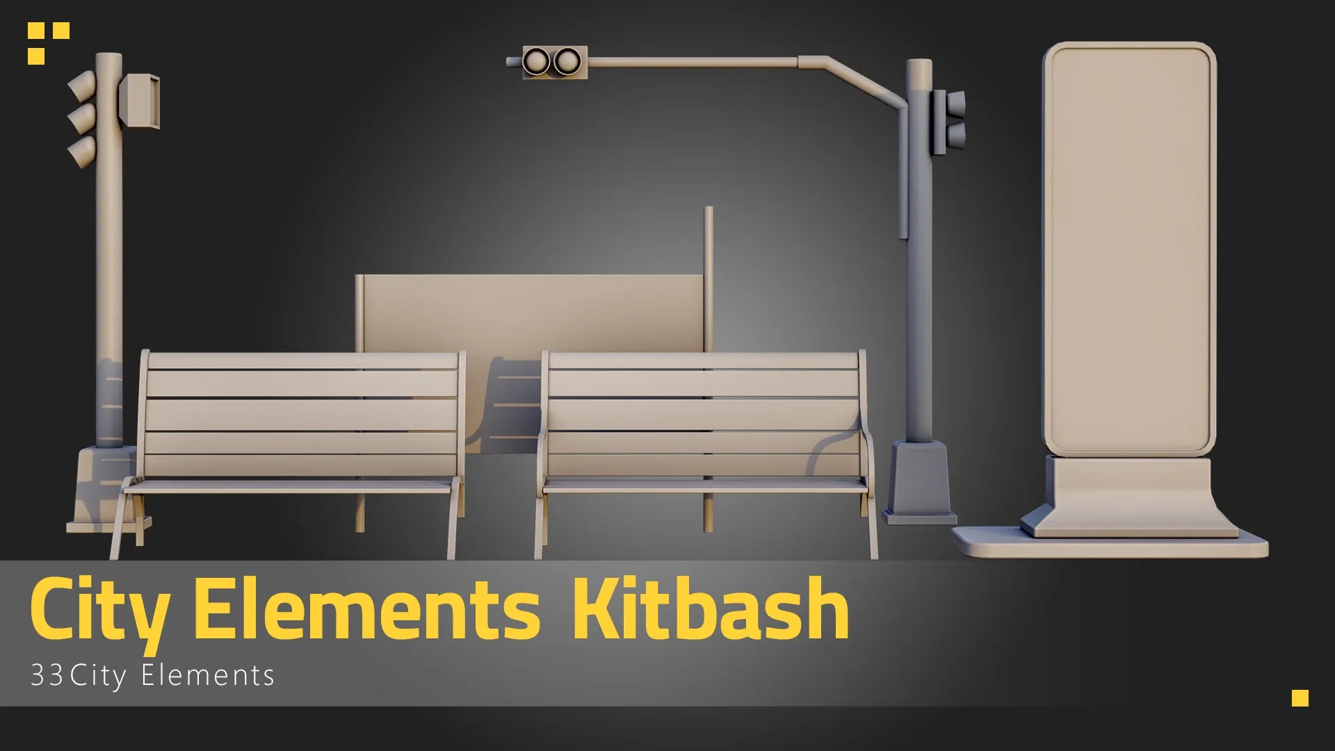 City Element Kitbash - FlippedNormals