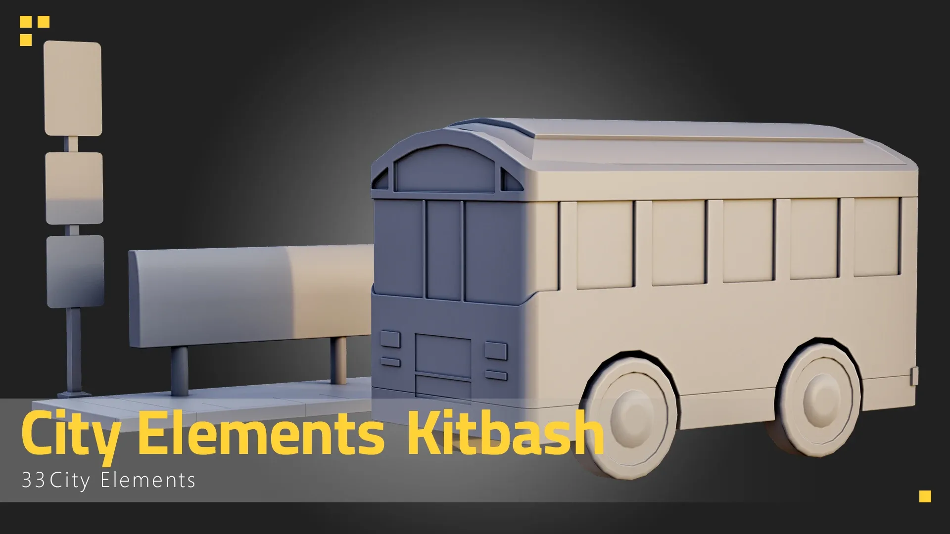 City Element Kitbash - FlippedNormals