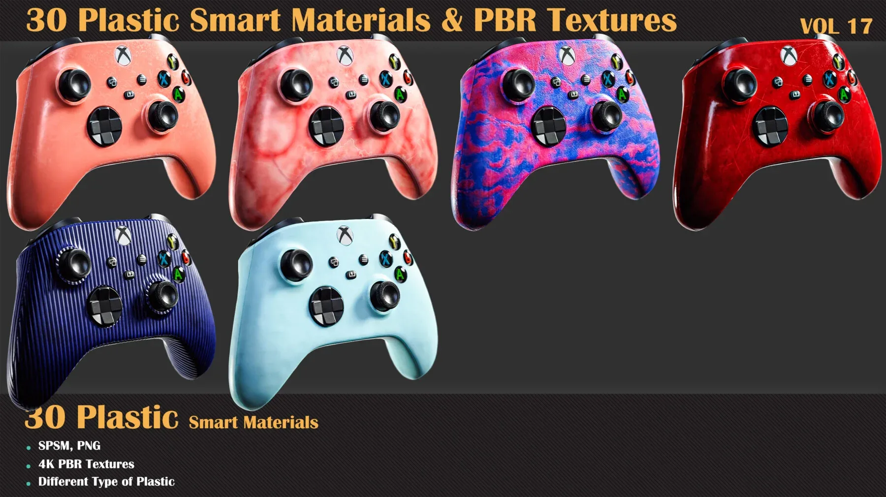 30 Plastic Smart Materials & PBR - FlippedNormals