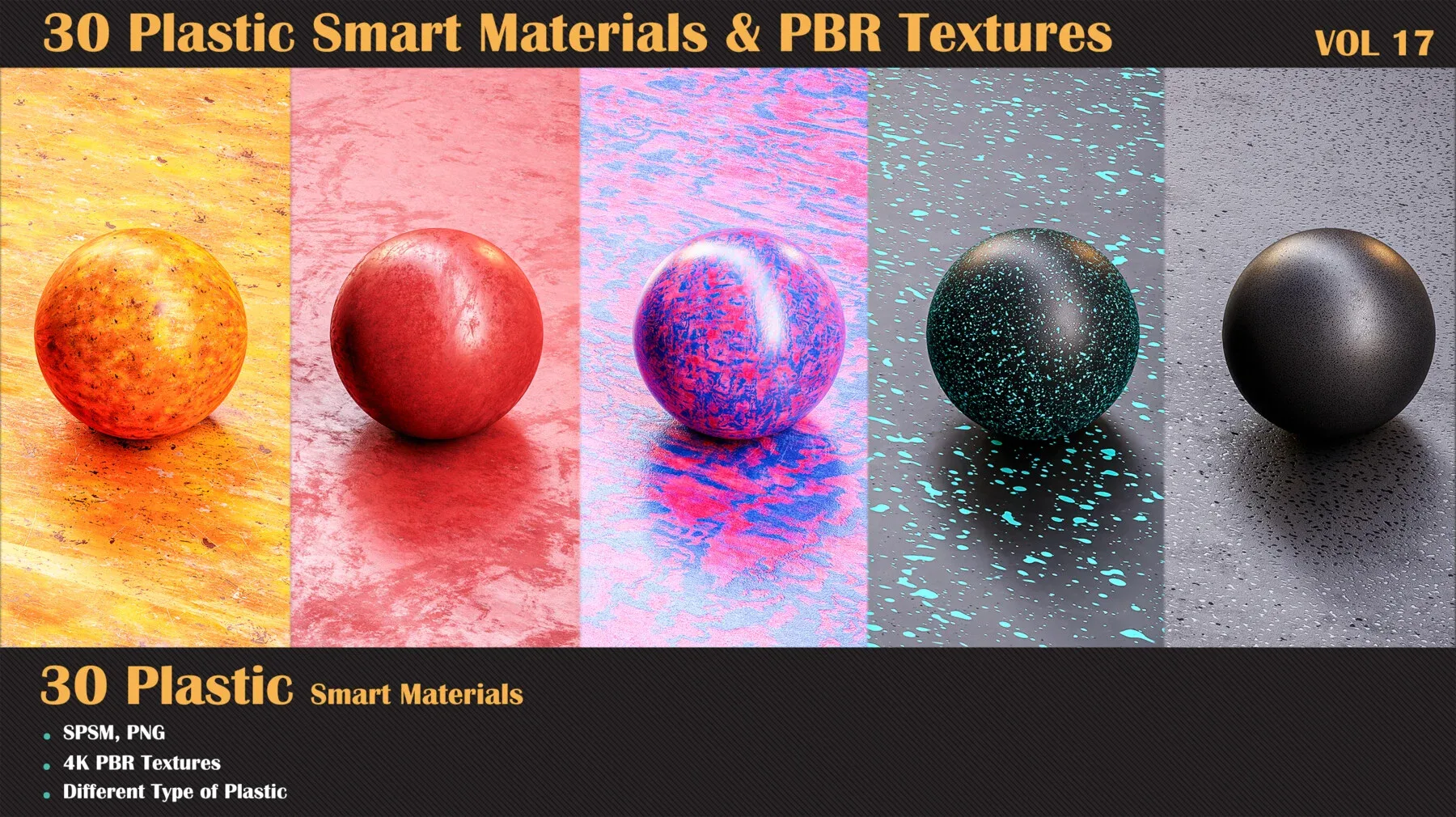 30 Plastic Smart Materials & PBR - FlippedNormals