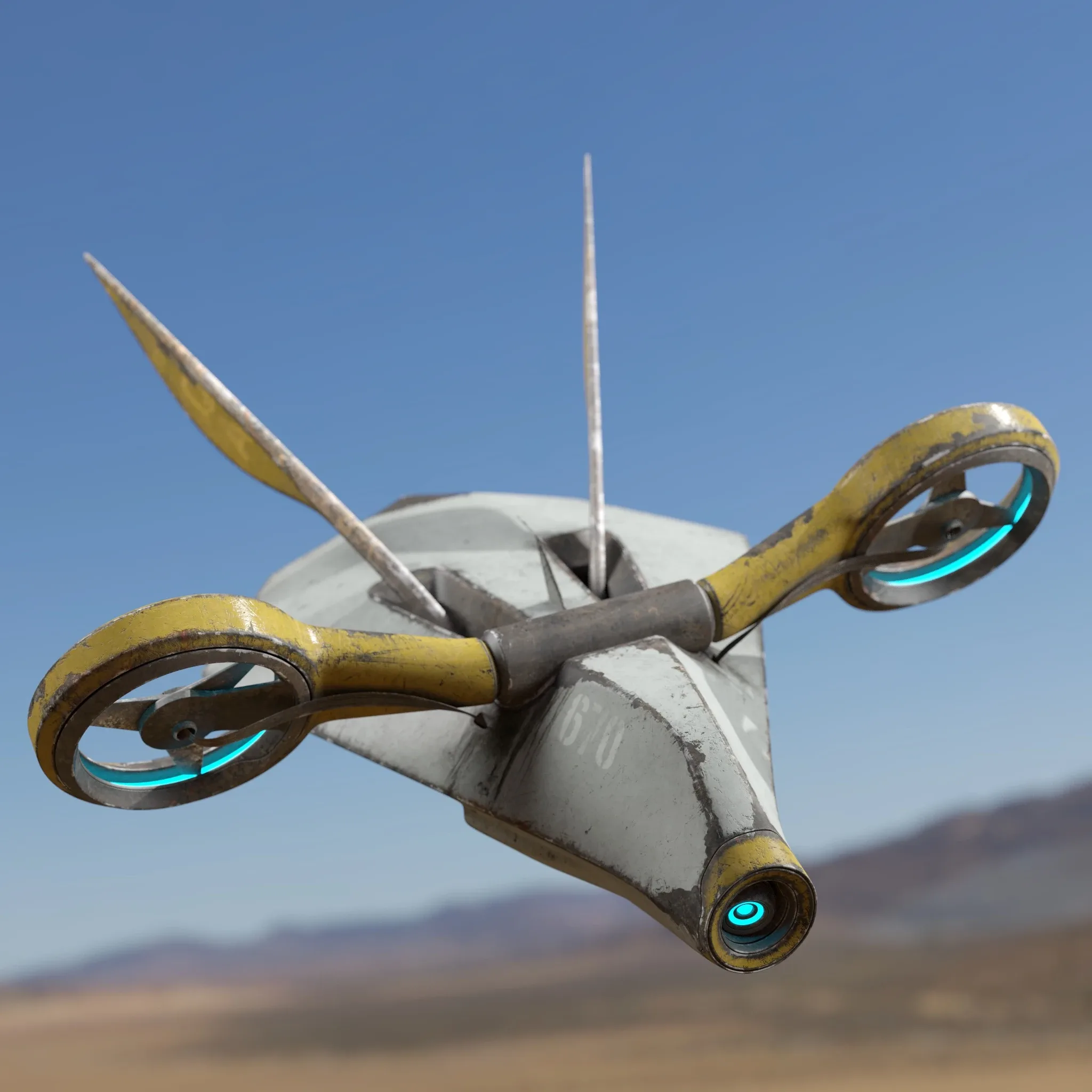 Sci-Fi Surveillance Drone - FlippedNormals