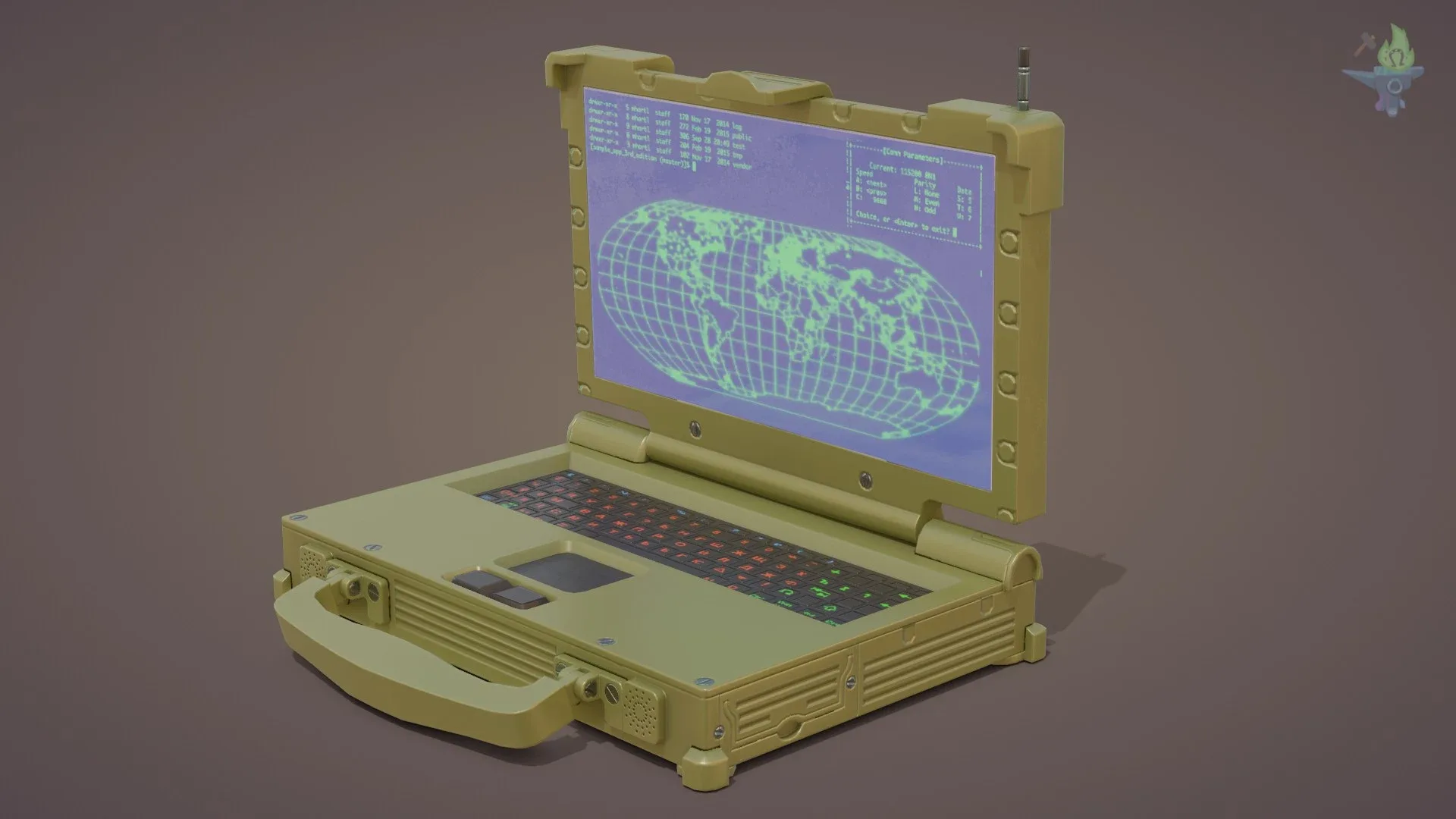 Tactical Laptop - FlippedNormals