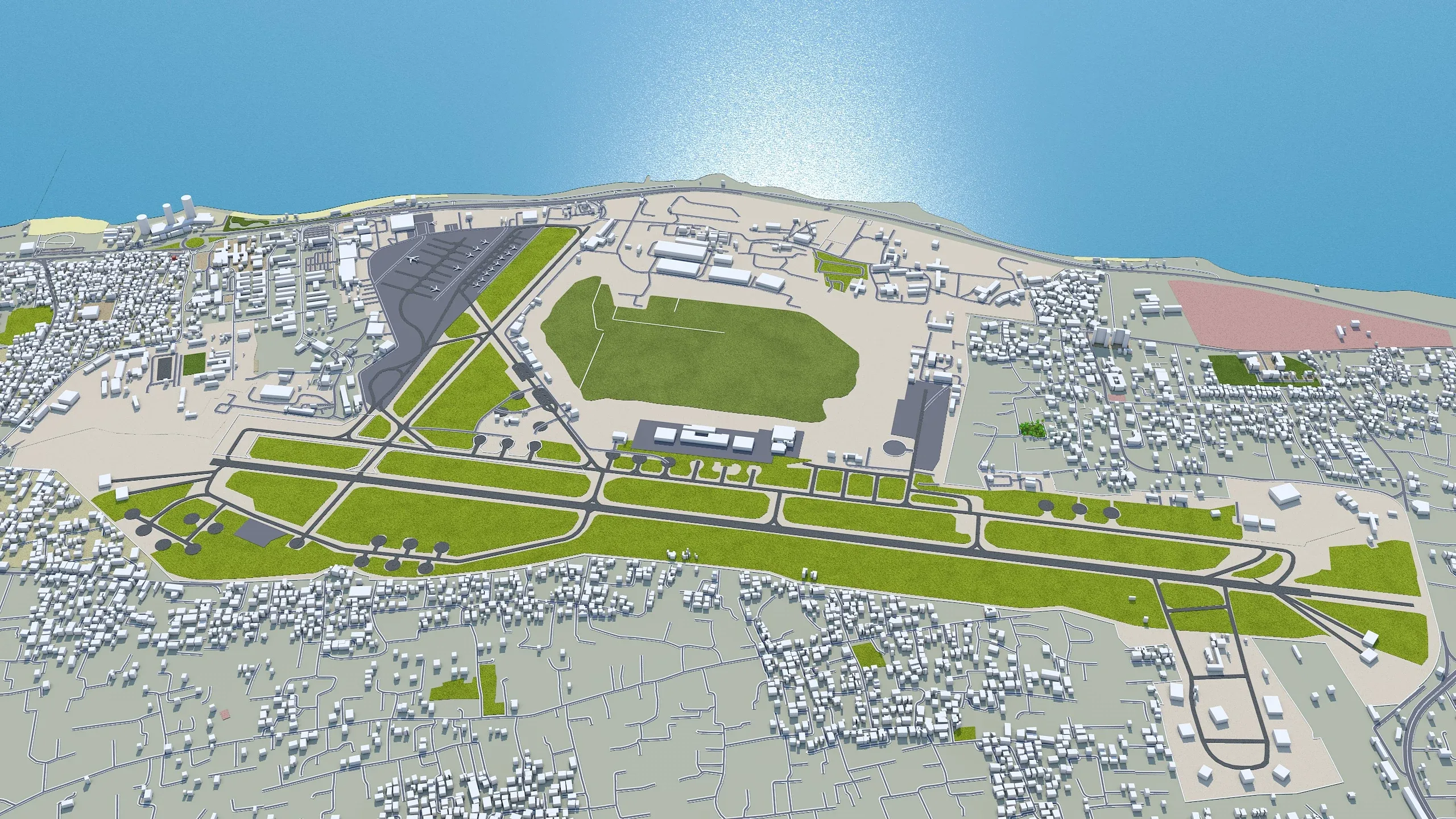 Tripoli city Libya 3d model 60km - FlippedNormals