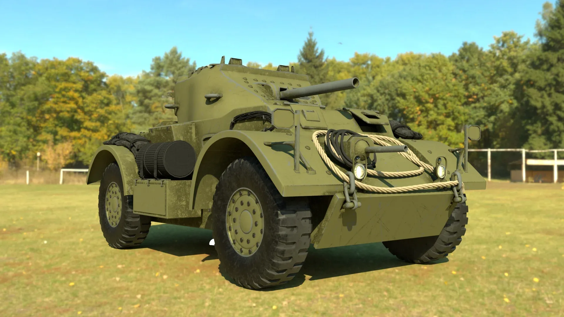 Staghound Tank WW2 Multi Task Vehicle - FlippedNormals