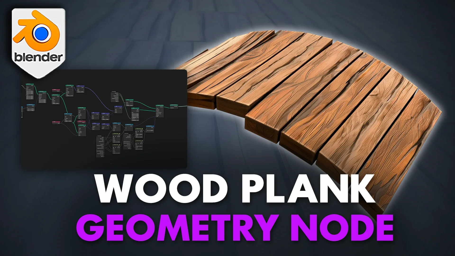 Blender 4 Wooden Planks Geometry - FlippedNormals