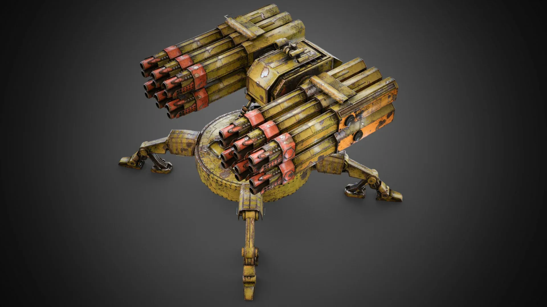 Sci-fi Spider Auto-Turret - FlippedNormals