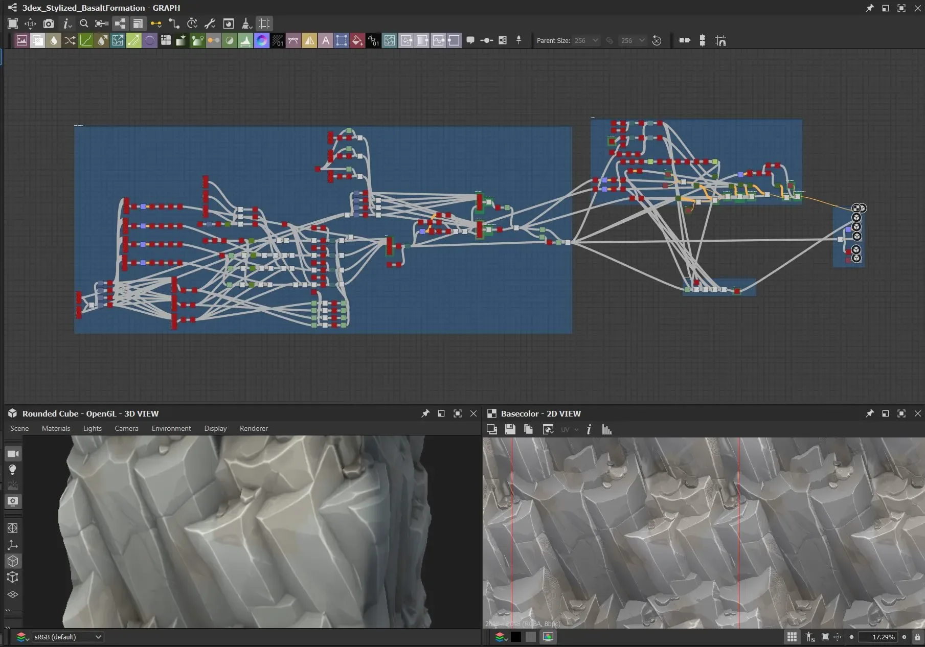 Stylized Basalt Rock Formation - FlippedNormals