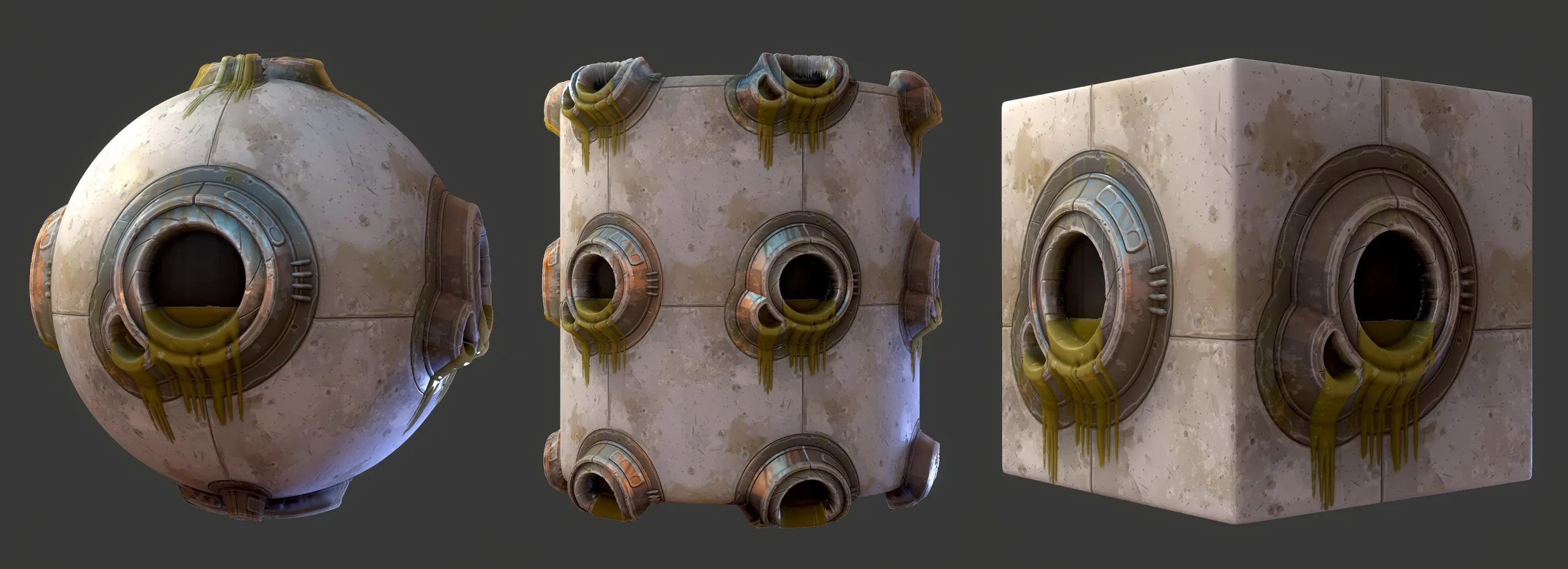Stylized Concrete Slabs - Substance - FlippedNormals