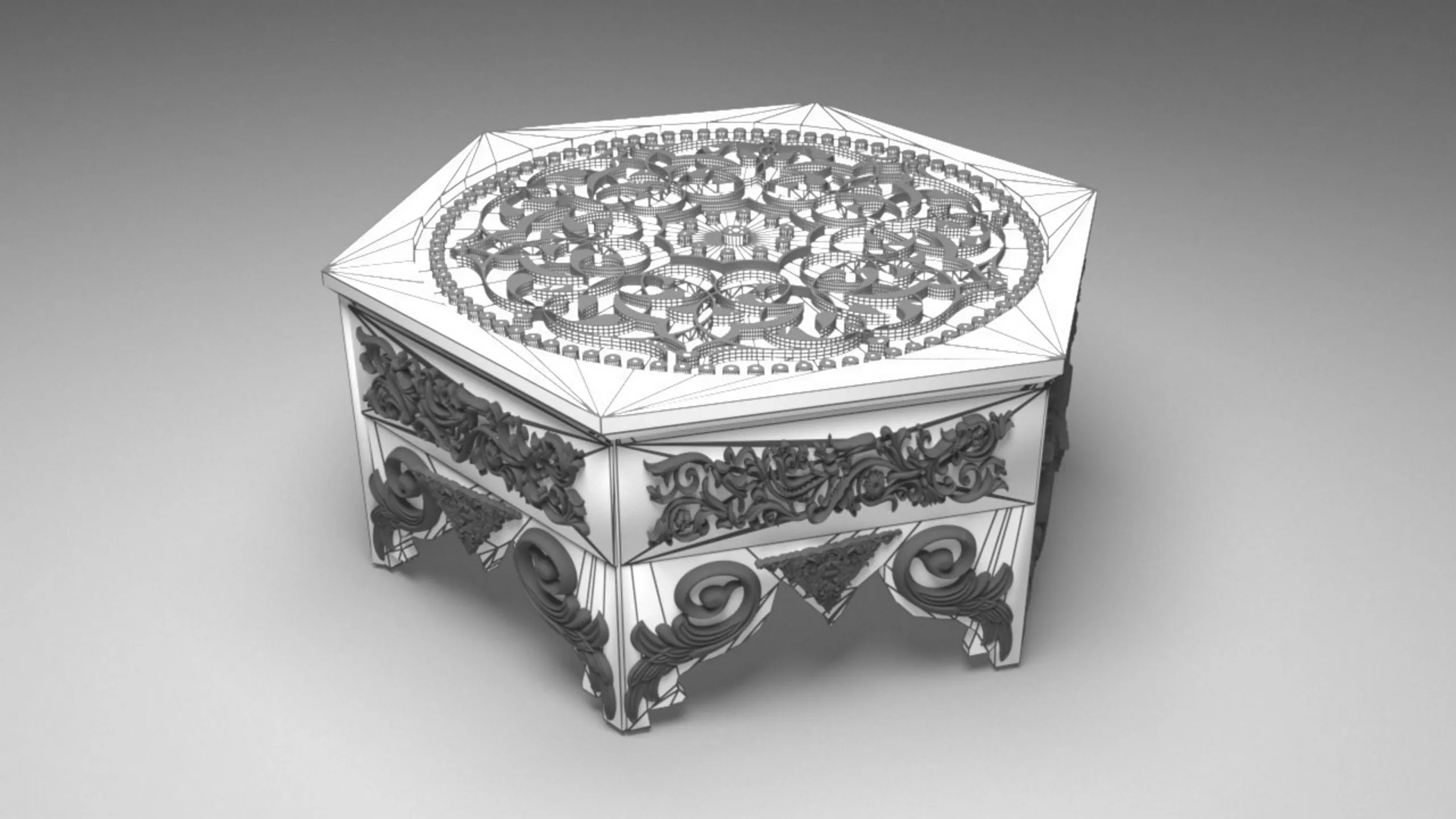 Anatolian Style Coffee Table 4K - FlippedNormals