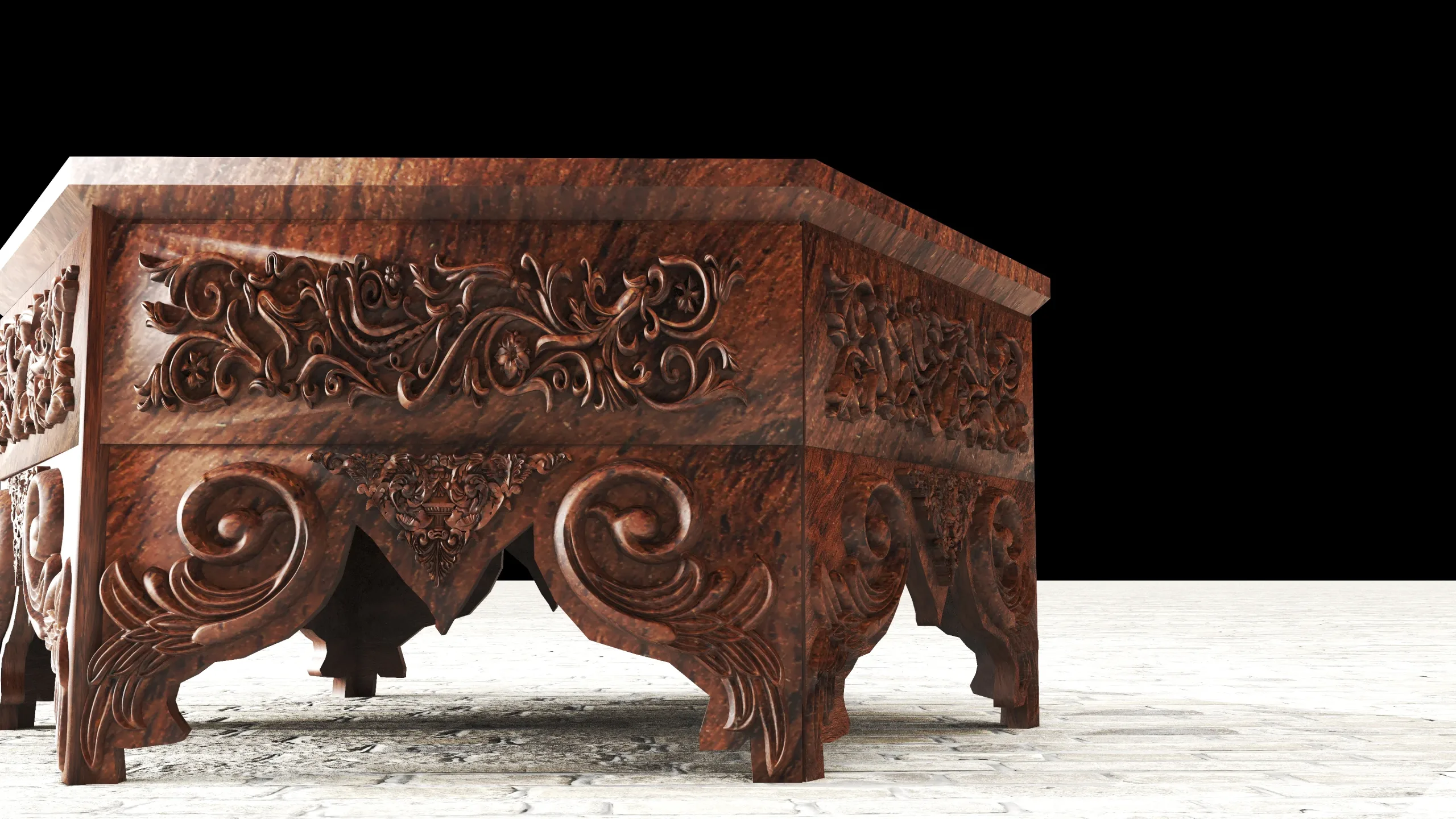 Anatolian Style Coffee Table 4K - FlippedNormals