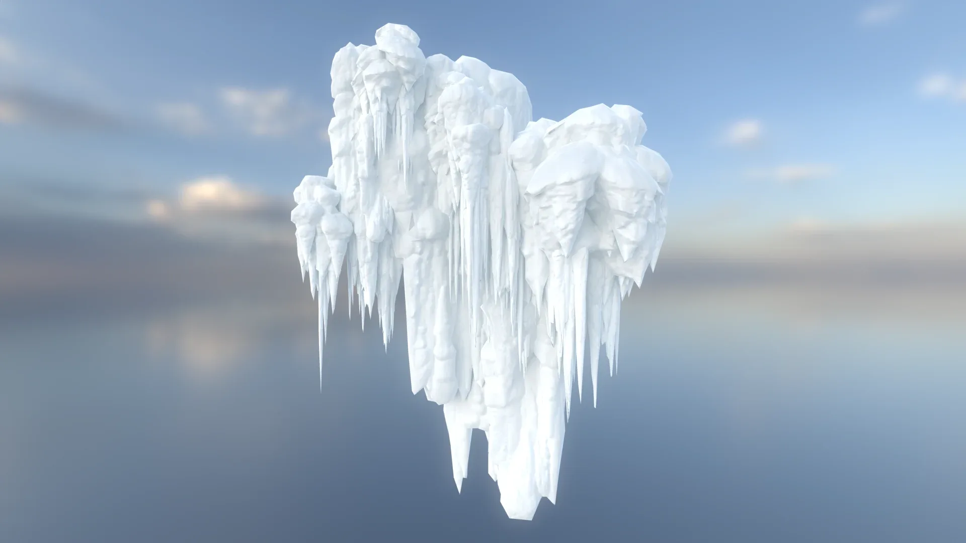 42 Low poly Ice Cave Modulars - - FlippedNormals