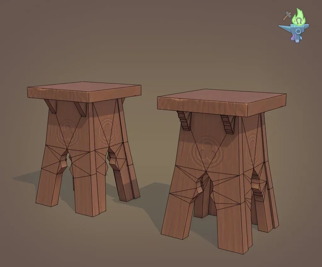 Tudor Stool - FlippedNormals