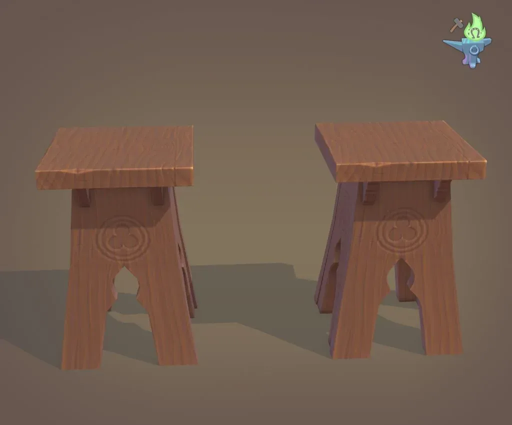 Tudor Stool - FlippedNormals