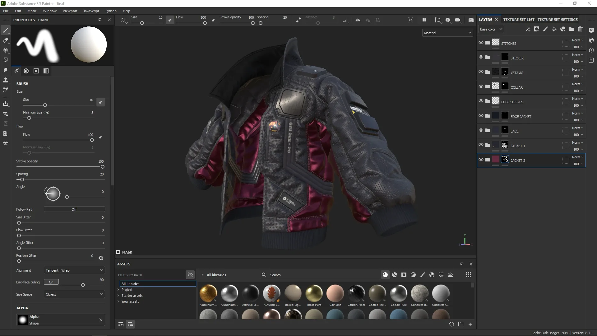 Cyberpunk Jacket - Tutorial (Full - FlippedNormals