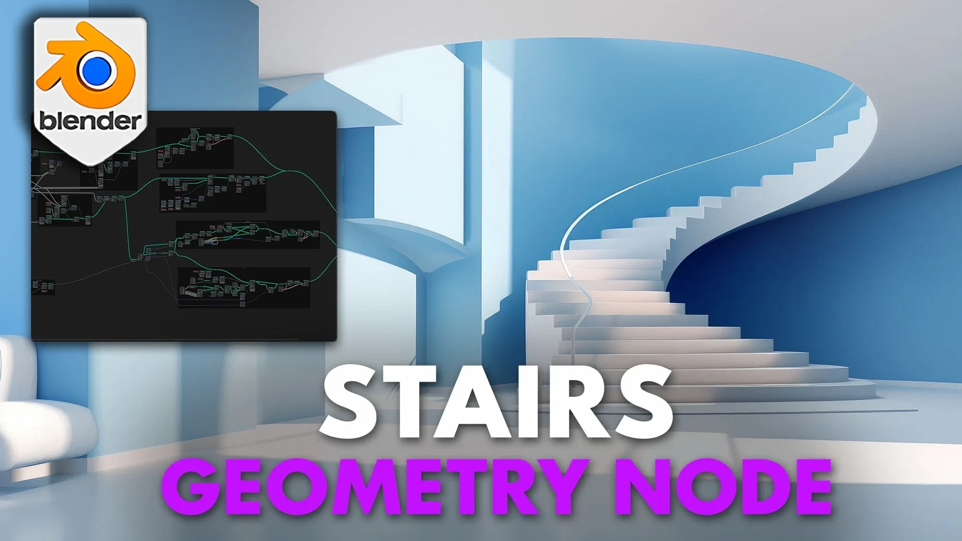 Blender 4 Geometry Node Stairs - FlippedNormals