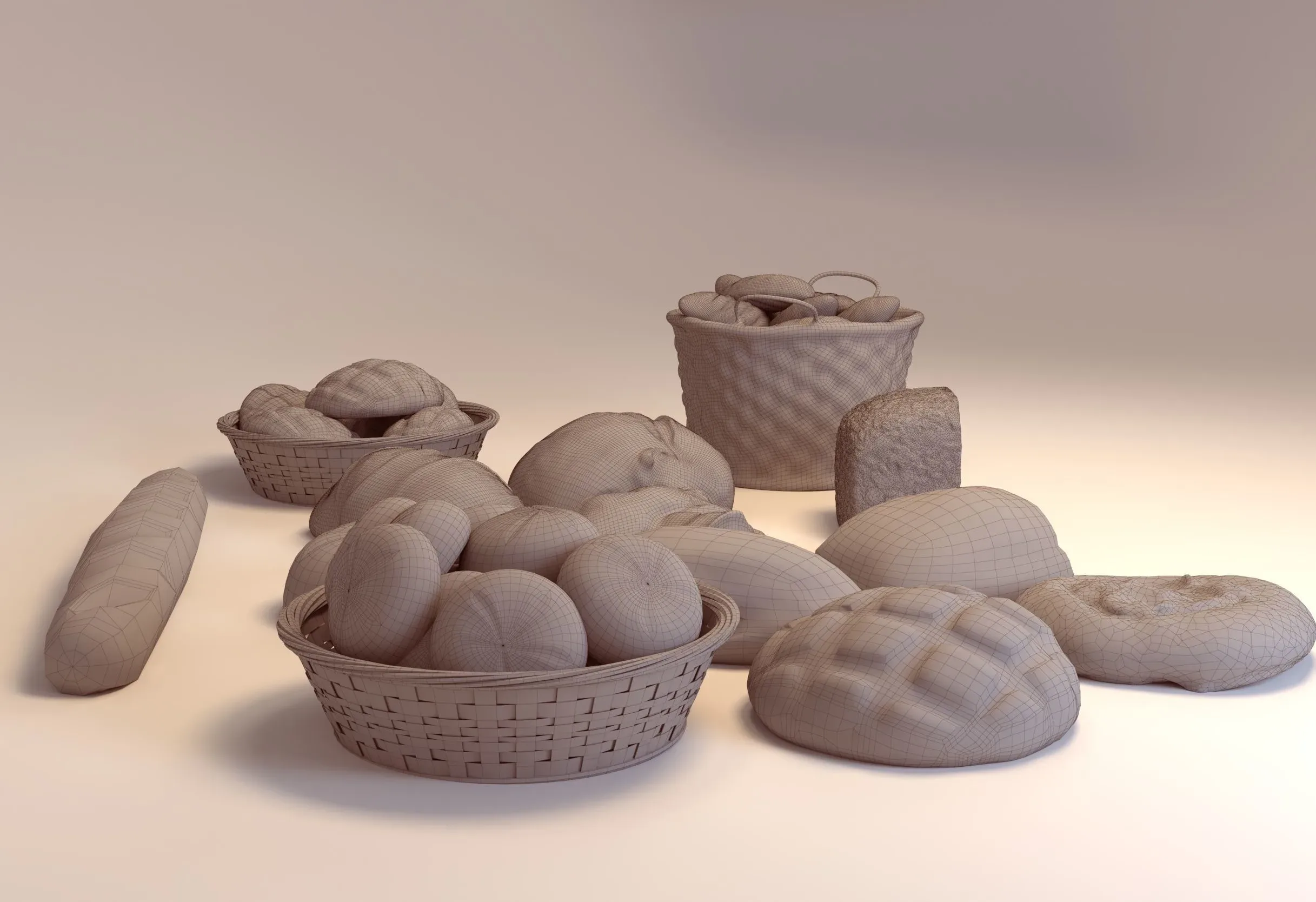 3d bread - FlippedNormals