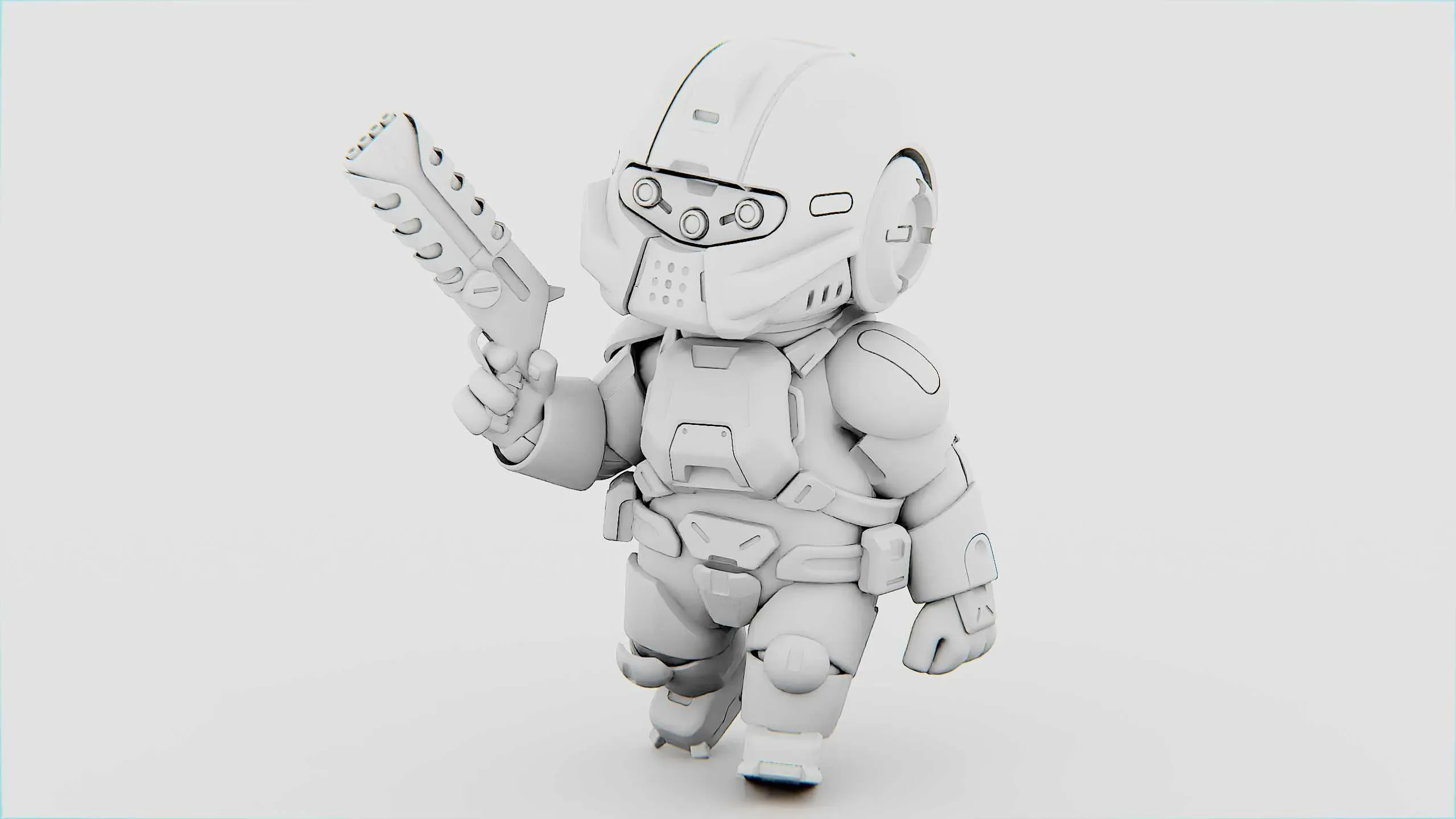 Toon Trooper B-260 Auto-Rig Pro - FlippedNormals