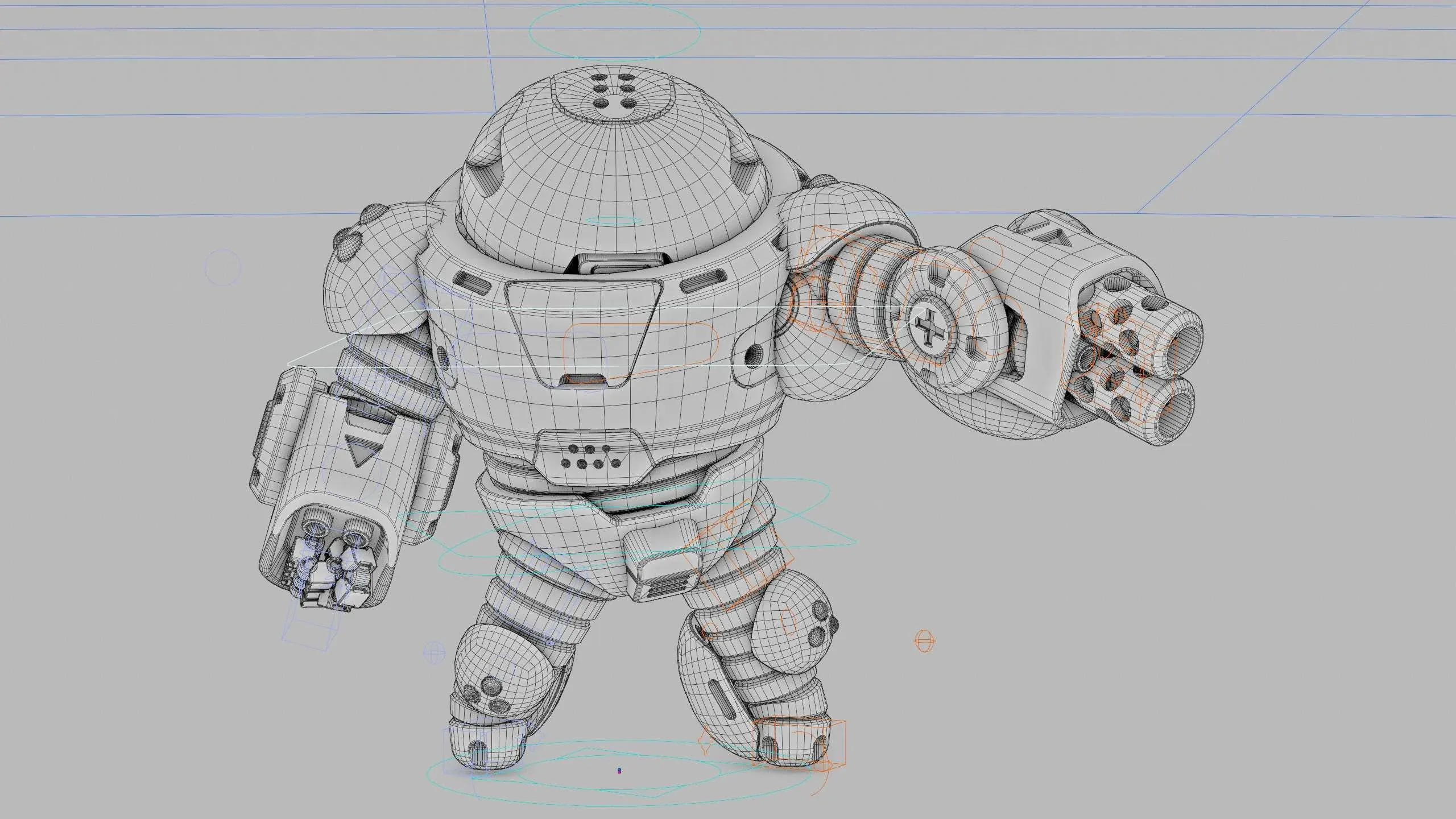 Toy Bot Arnold Auto-Rig Pro Rigged - FlippedNormals