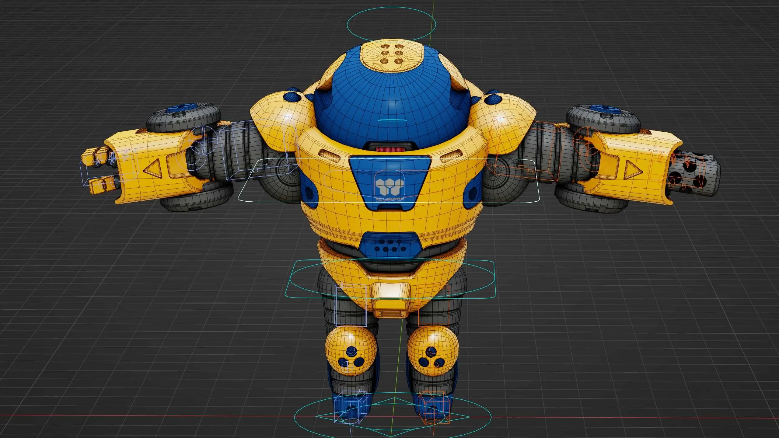Toy Bot Arnold Auto-Rig Pro Rigged - FlippedNormals