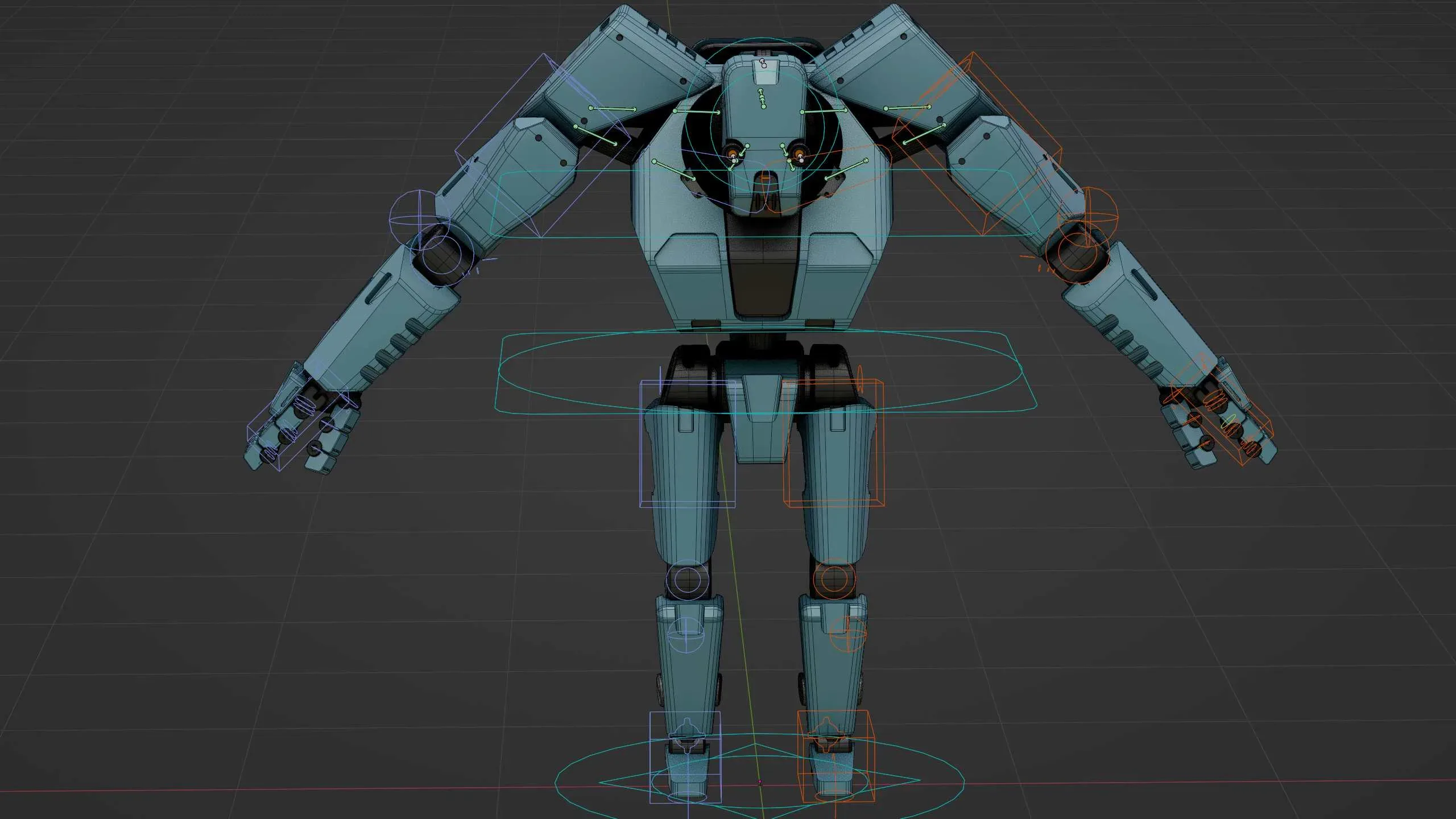 Cyber Droid-C Auto-Rig Pro Rigged - FlippedNormals