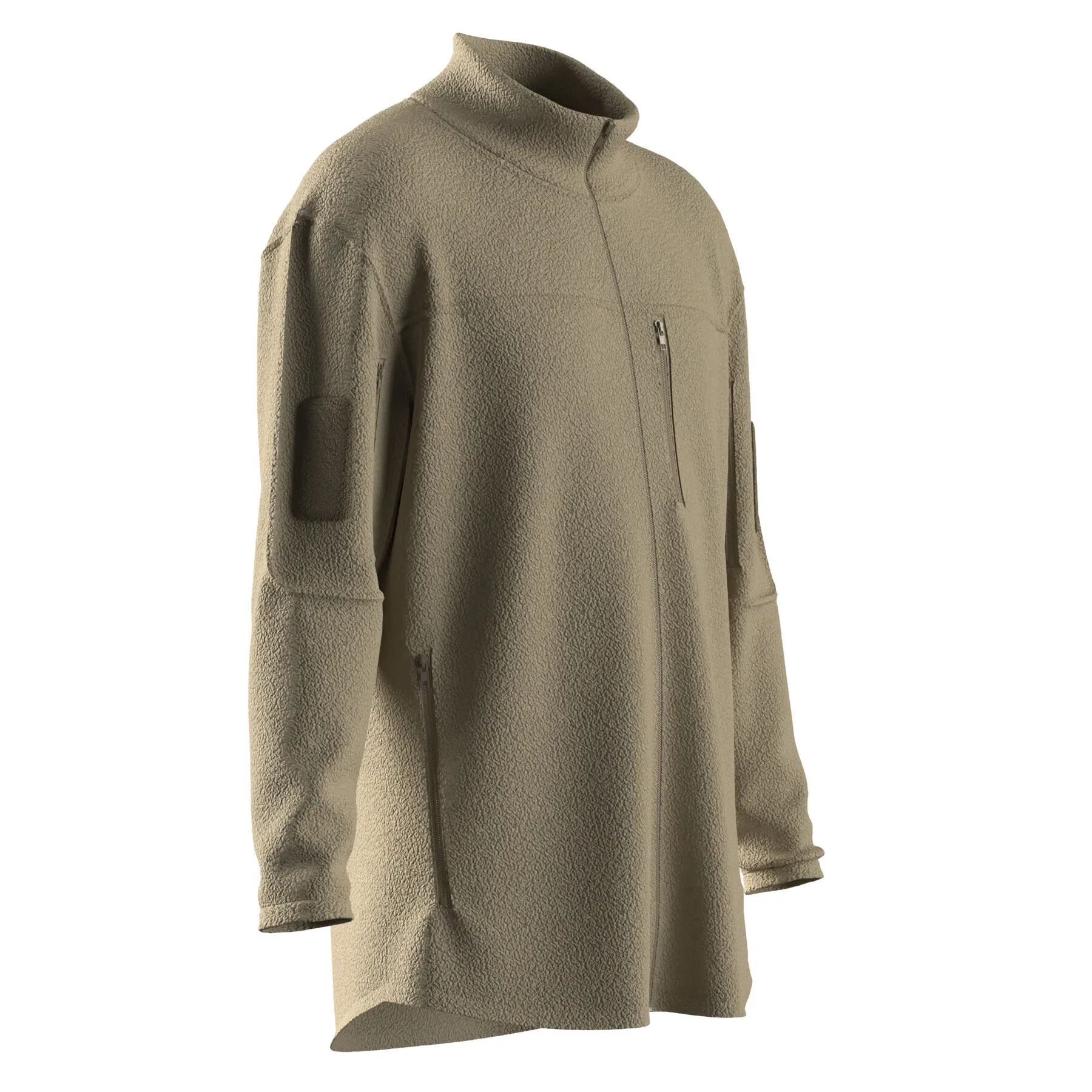 Fleece Jacket, marvelous designer - FlippedNormals