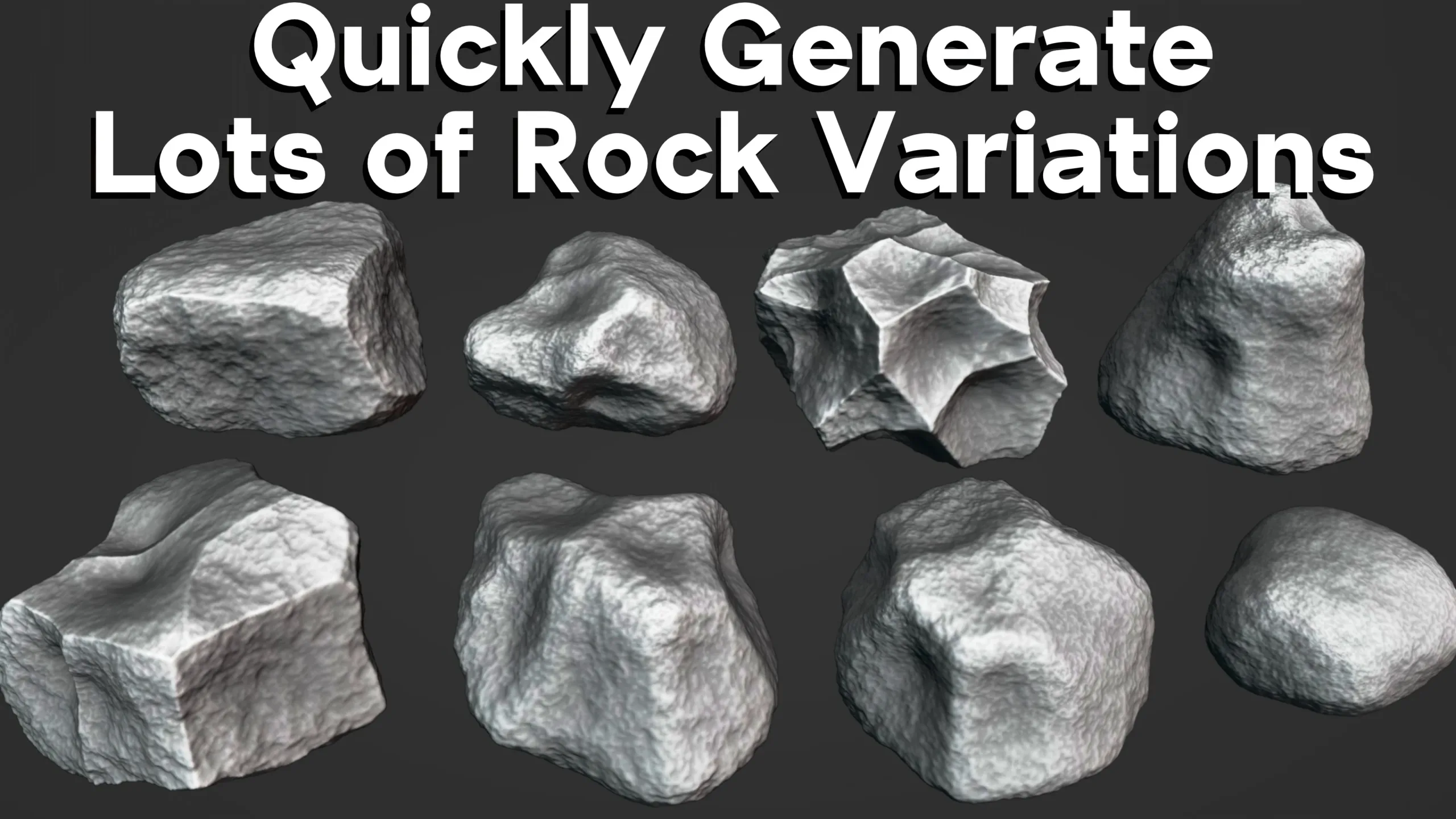 Rock Generator - Geometry Nodes - FlippedNormals